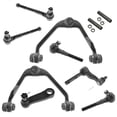 TRQ 10 pc Steering Suspension Kit Control Arms Tie Rods Pitman Idler ...