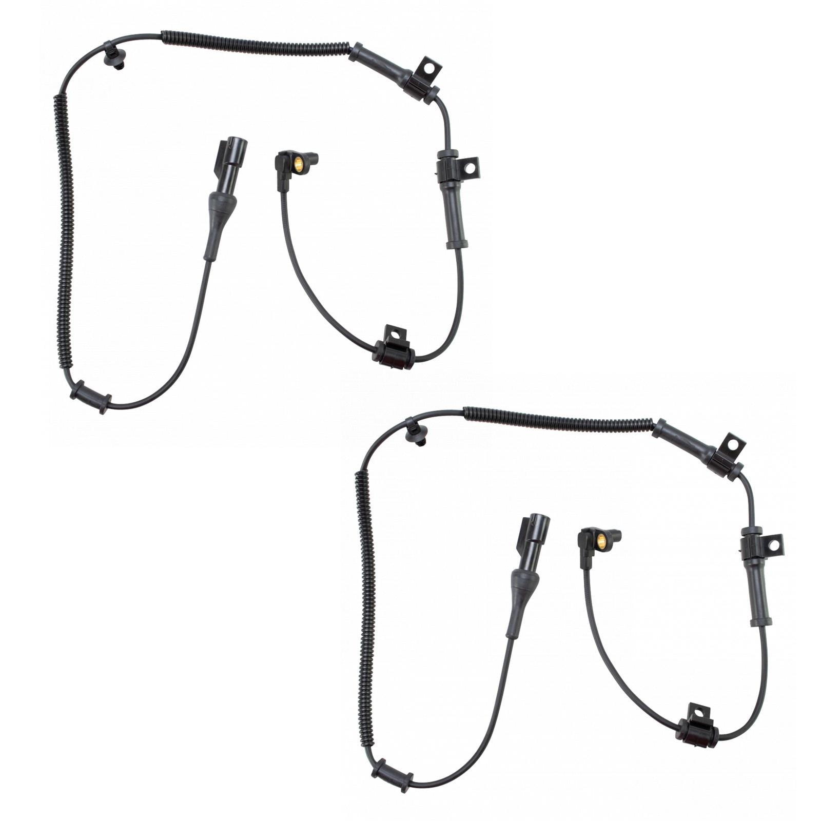 TRQ 2pc Front ABS Wheel Speed Sensor Set for 05-10 F250 F350 Super Duty ...
