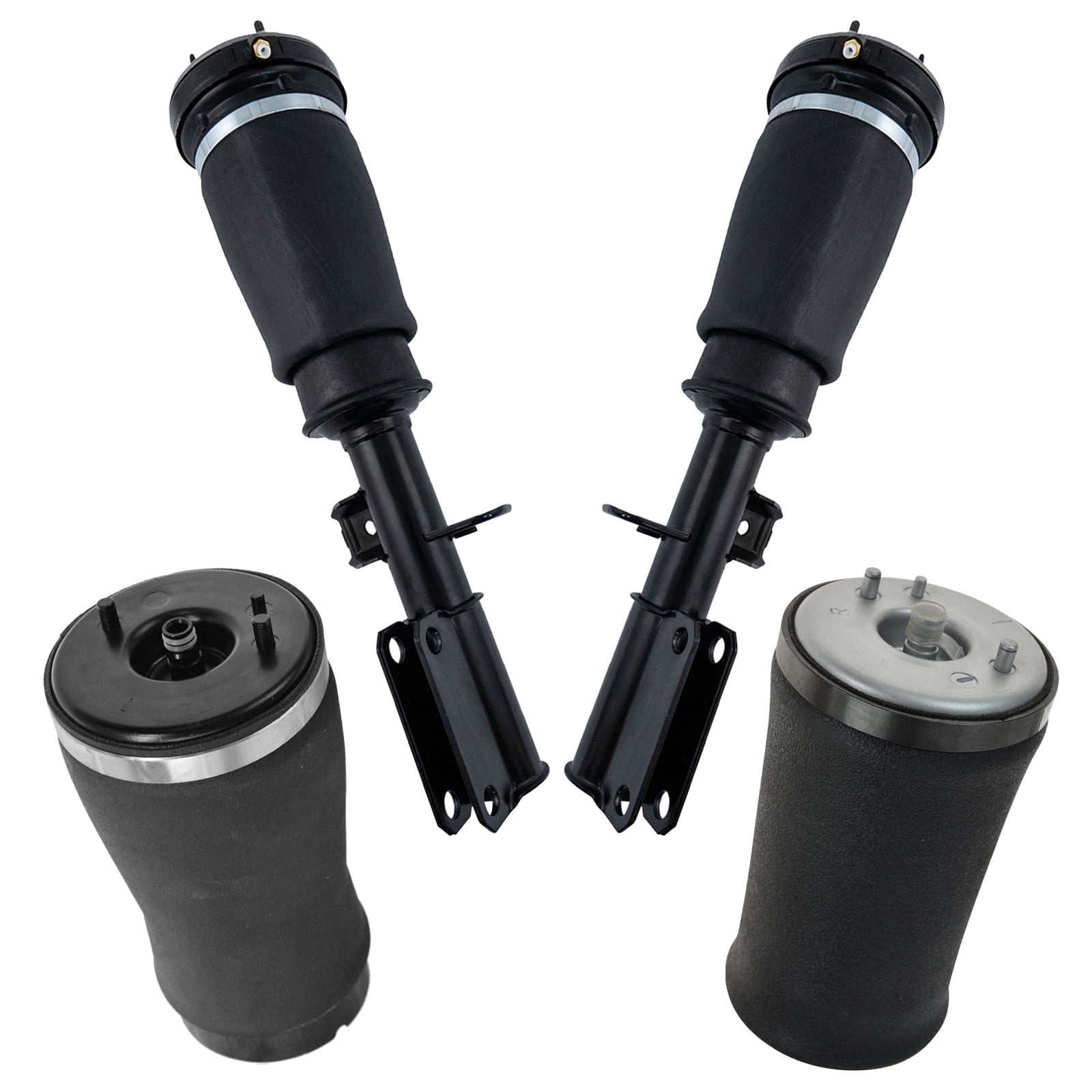 TRQ 4 Piece Air Suspension Kit Front & Rear Air Spring Assemblies for ...