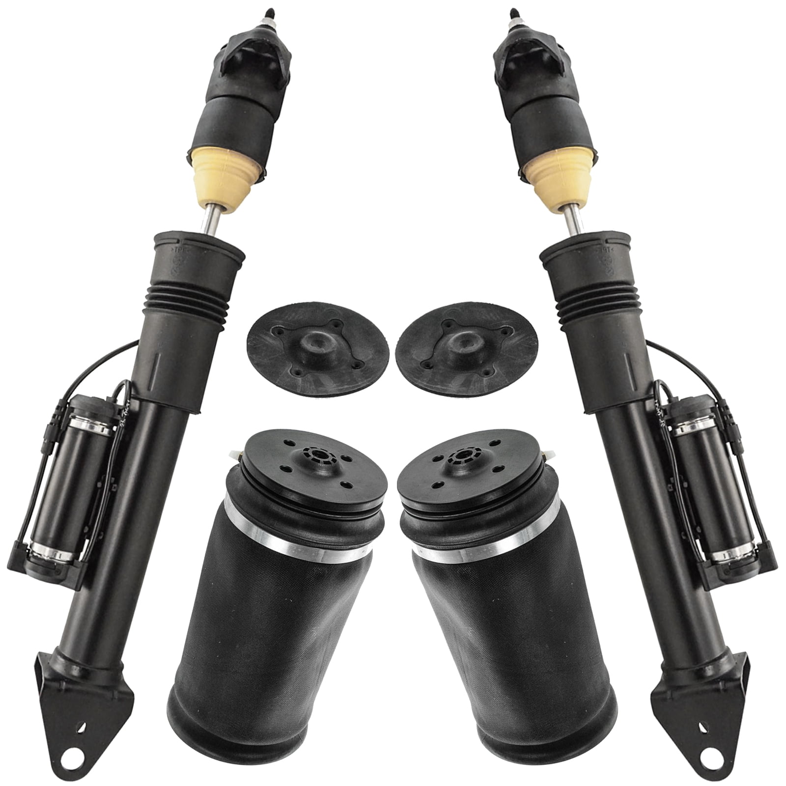 TRQ 4 Piece Air Suspension Kit Rear Springs & Shock Absorbers for ...
