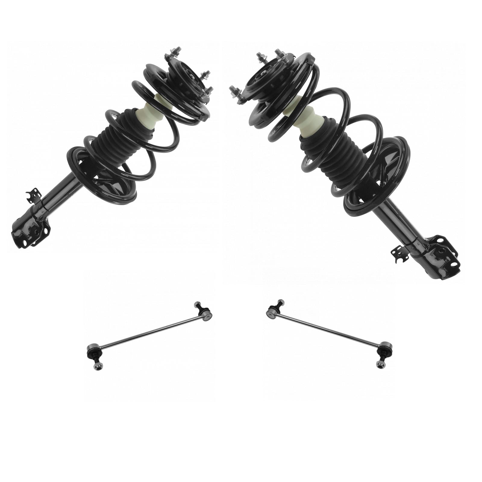 TRQ 4 Piece Front Suspension Strut Spring Sway Bar End Link Kit Set for ...