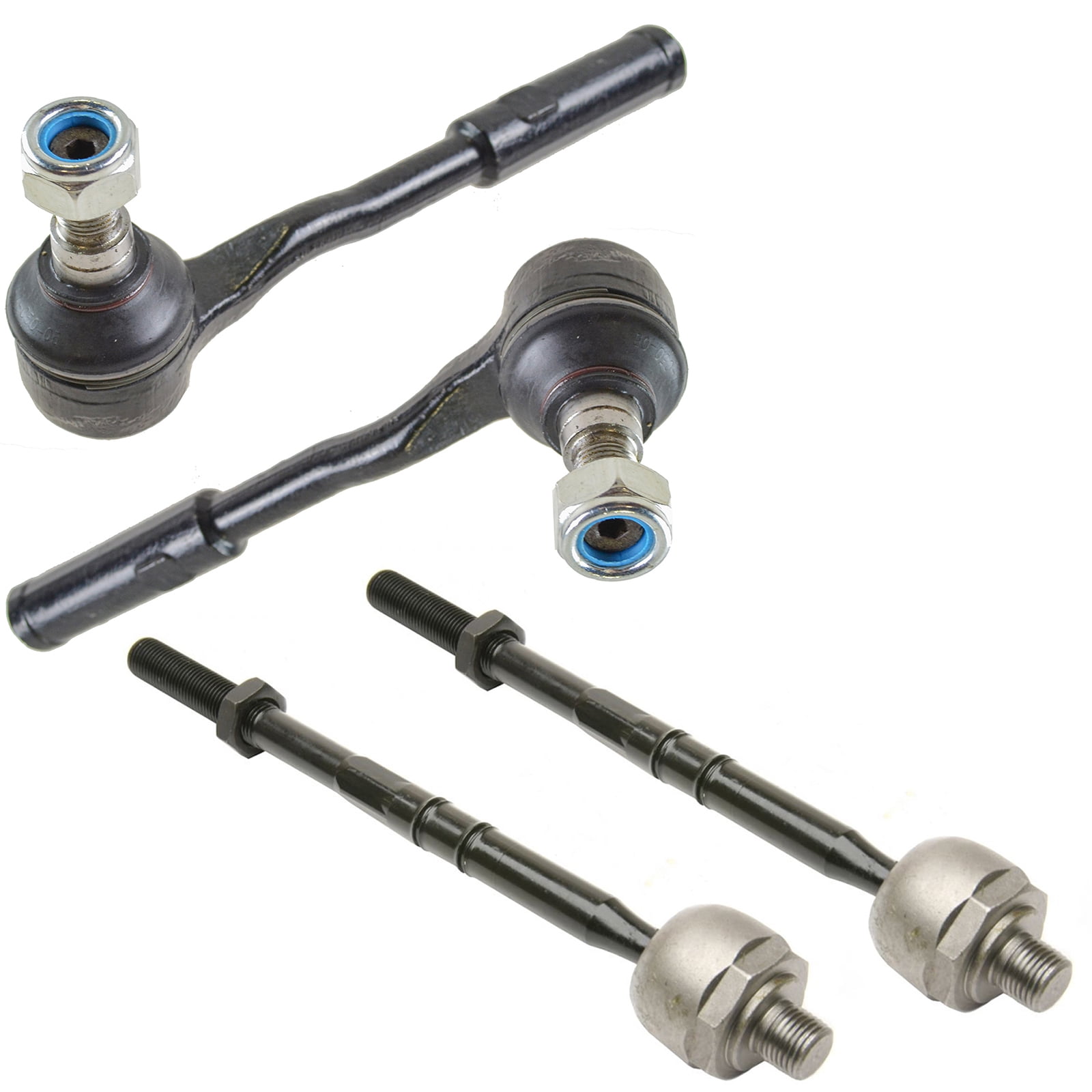 TRQ 4 Piece Kit Inner & Outer Tie Rod Ends LH & RH for Mercedes Benz ...