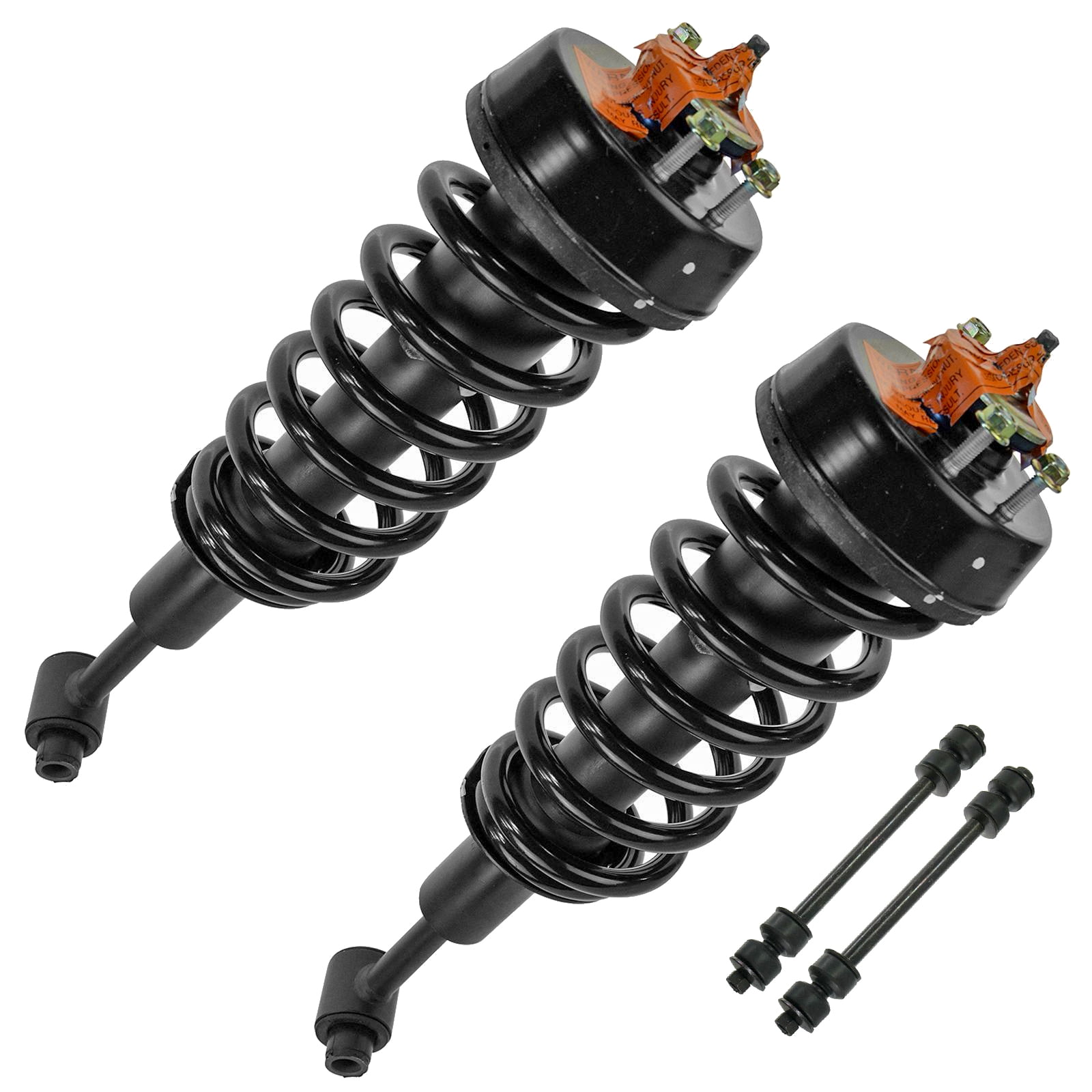 TRQ 4 Piece Kit Shock Strut Coil Spring Stabilizer Sway Bar End Link LH ...