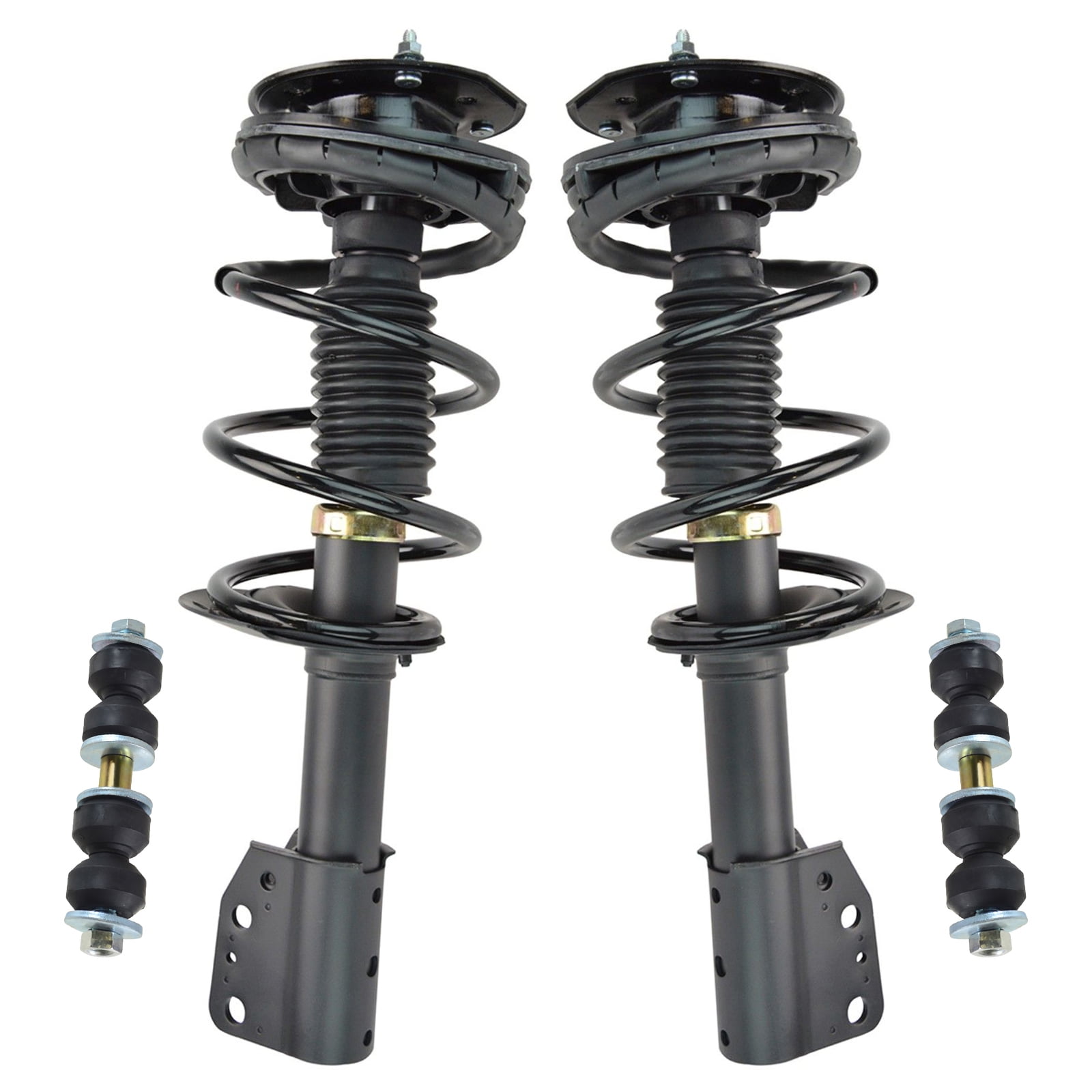 TRQ 4 Piece Suspension Kit Complete Loaded Strut assemblies w/ Sway Bar ...