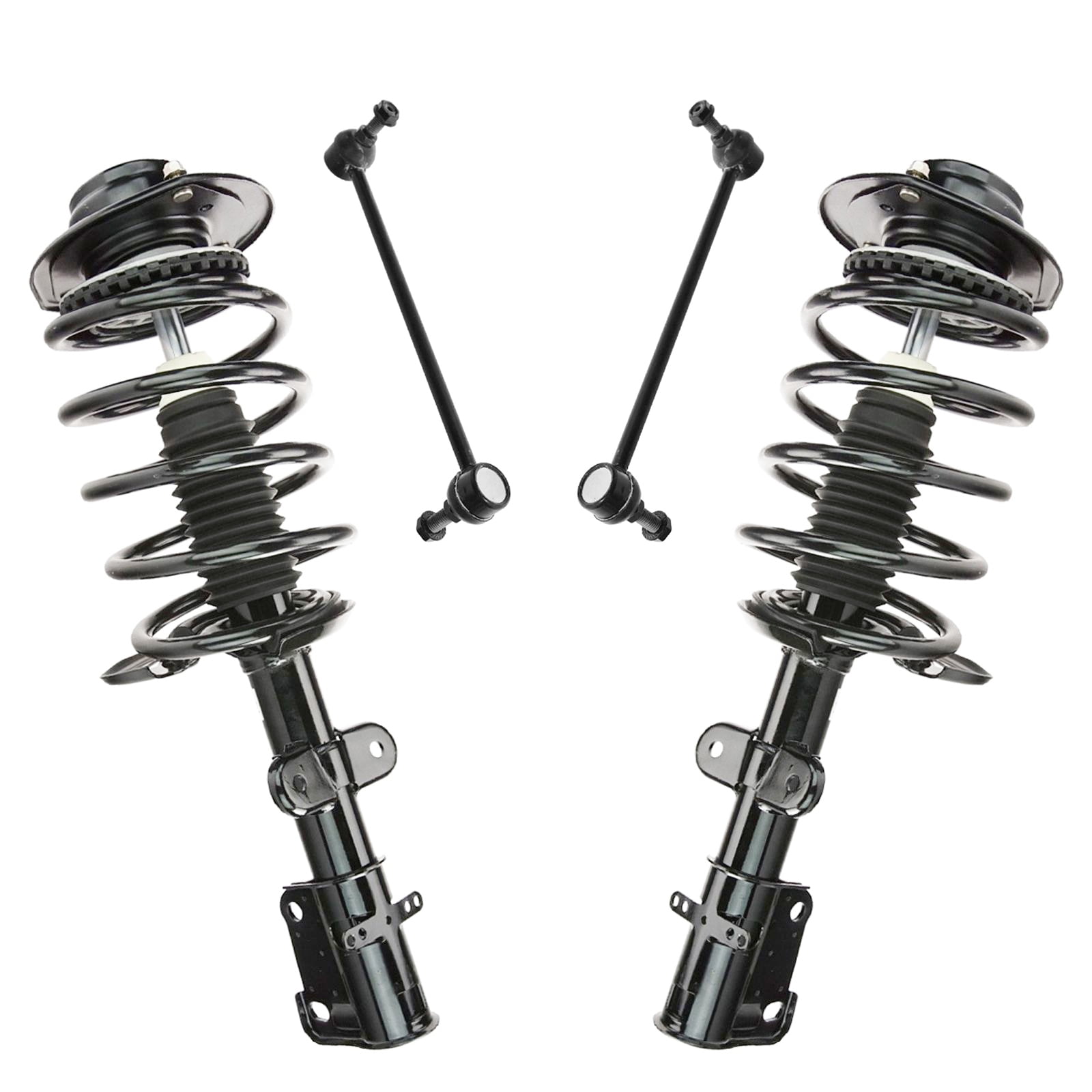 TRQ 4 Piece Suspension Kit Complete Strut Assemblies w/ Sway Bar End ...