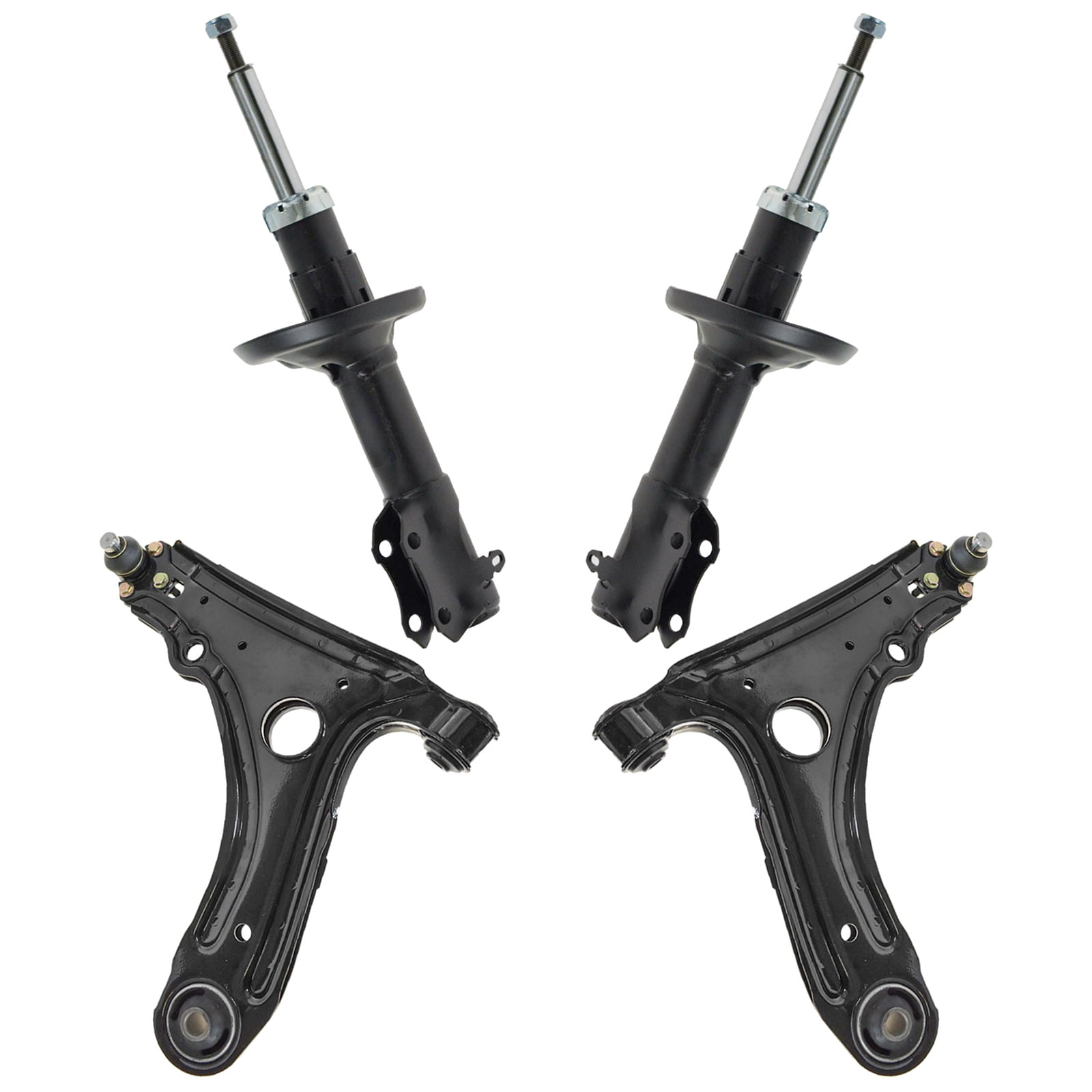 TRQ 4 Piece Suspension Kit Control Arms w/ Ball Joints Complete Strut ...