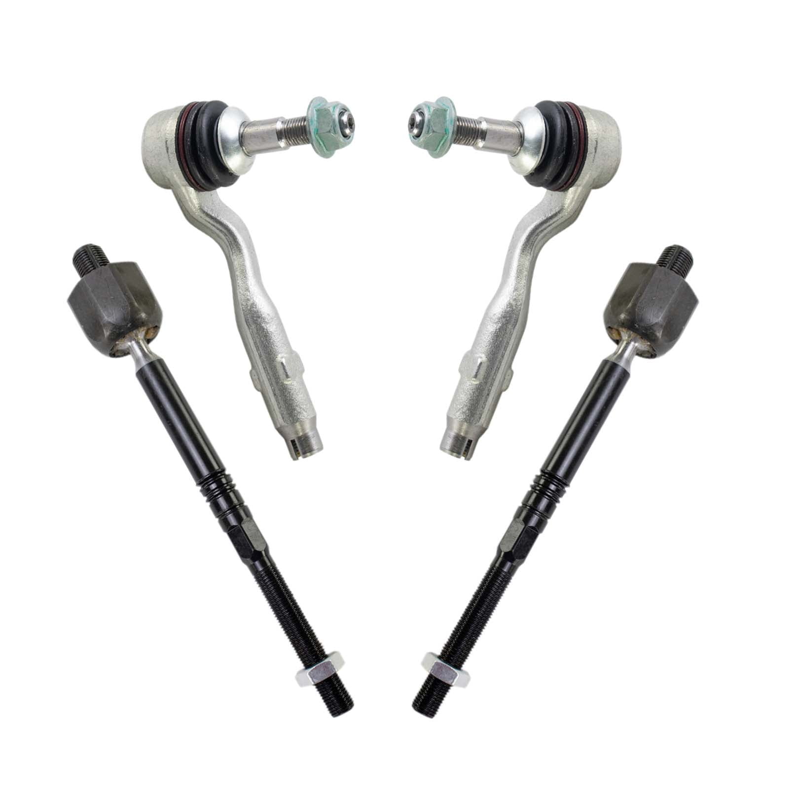 TRQ 4pc Inner & Outer Steering Tie Rod End Set Fits Select BMW 528 535 ...