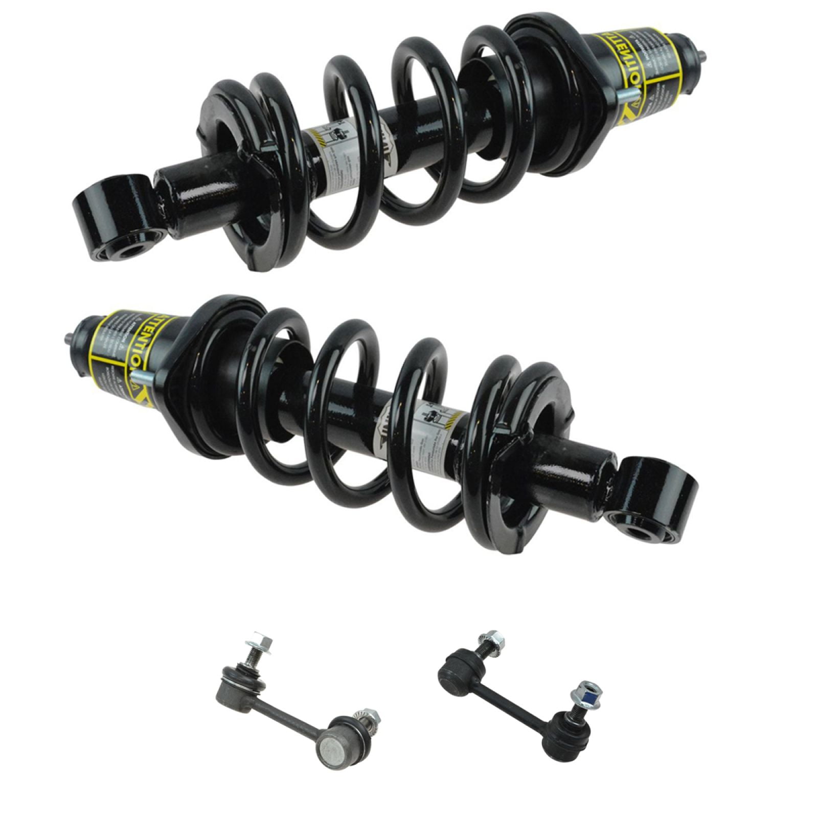 TRQ 4pc Suspension Kit Complete Strut & Spring Assemblies w/ Sway Bar ...
