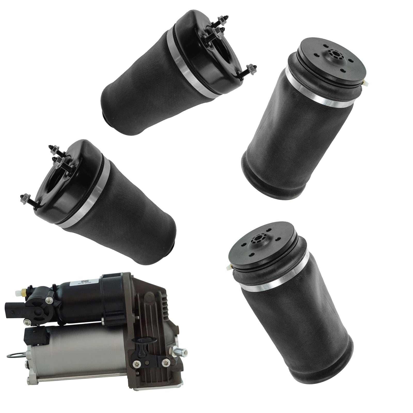 TRQ 5pc Air Suspension Kit Front Rear Air Springs & Compressor for ...