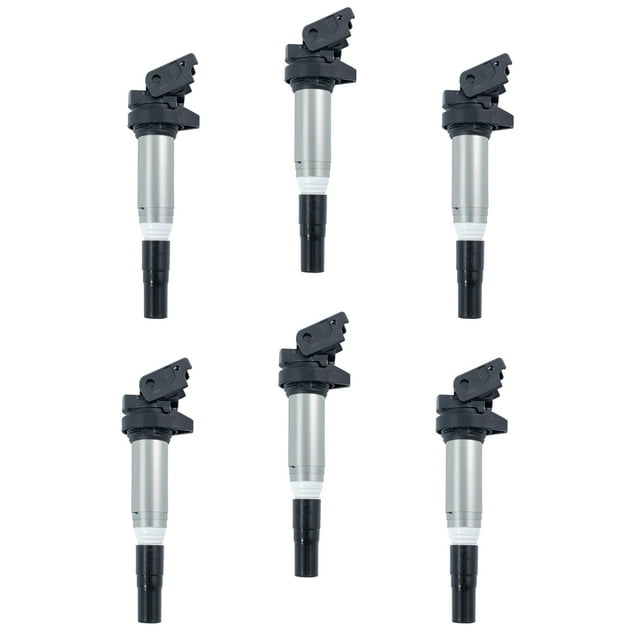 TRQ 6 Piece Engine Spark Ignition Coil Kit Direct Fit for BMW ICA64285 ...