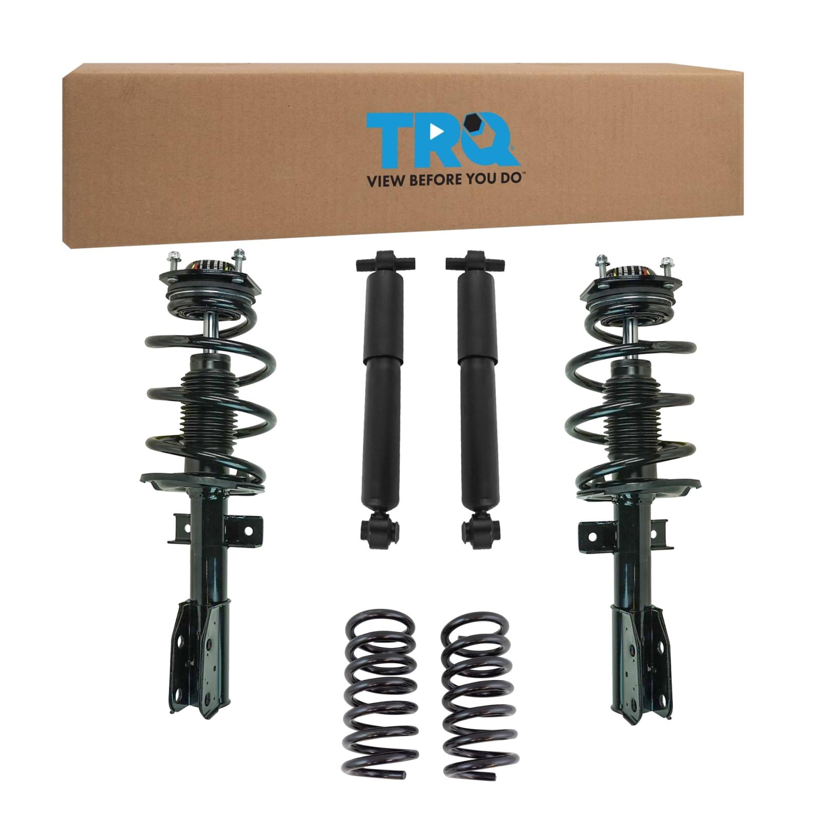 TRQ 6 Piece Suspension Kit Shock Absorber Strut Spring Assembly Coil ...
