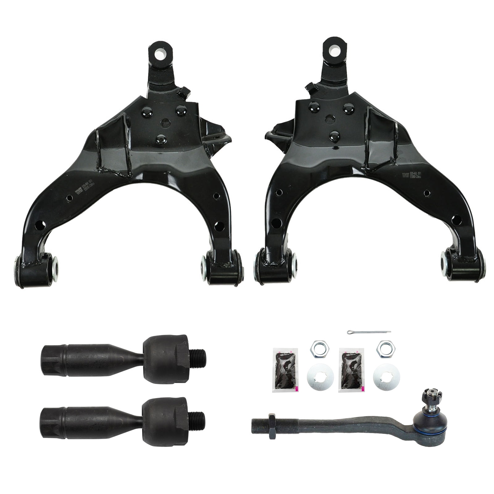 TRQ 6pc Steering Suspension Kit Control Arms Ball Joints Outer Inner ...