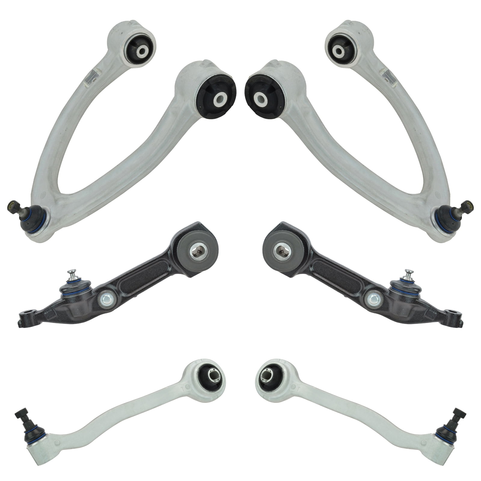 TRQ 6pc Suspension Kit Upper Lower Control Arms with Ball Joints for ...