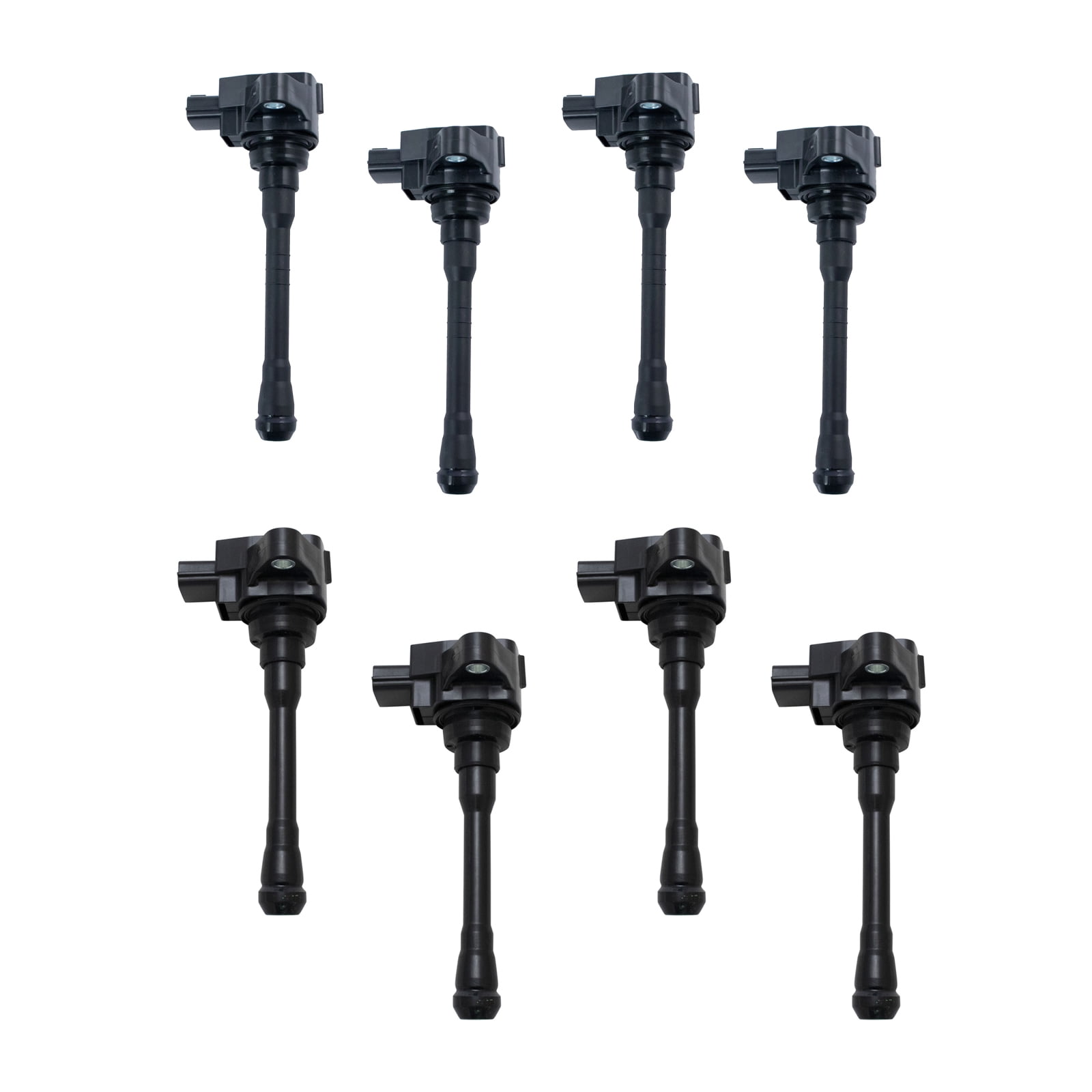 TRQ 8 Piece Engine Spark Ignition Coil Kit Direct Fit Rear for Nissan ...