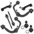 TRQ 8 Piece Kit Control Arm Ball Joint Tie Rod LH RH Set for Lincoln ...