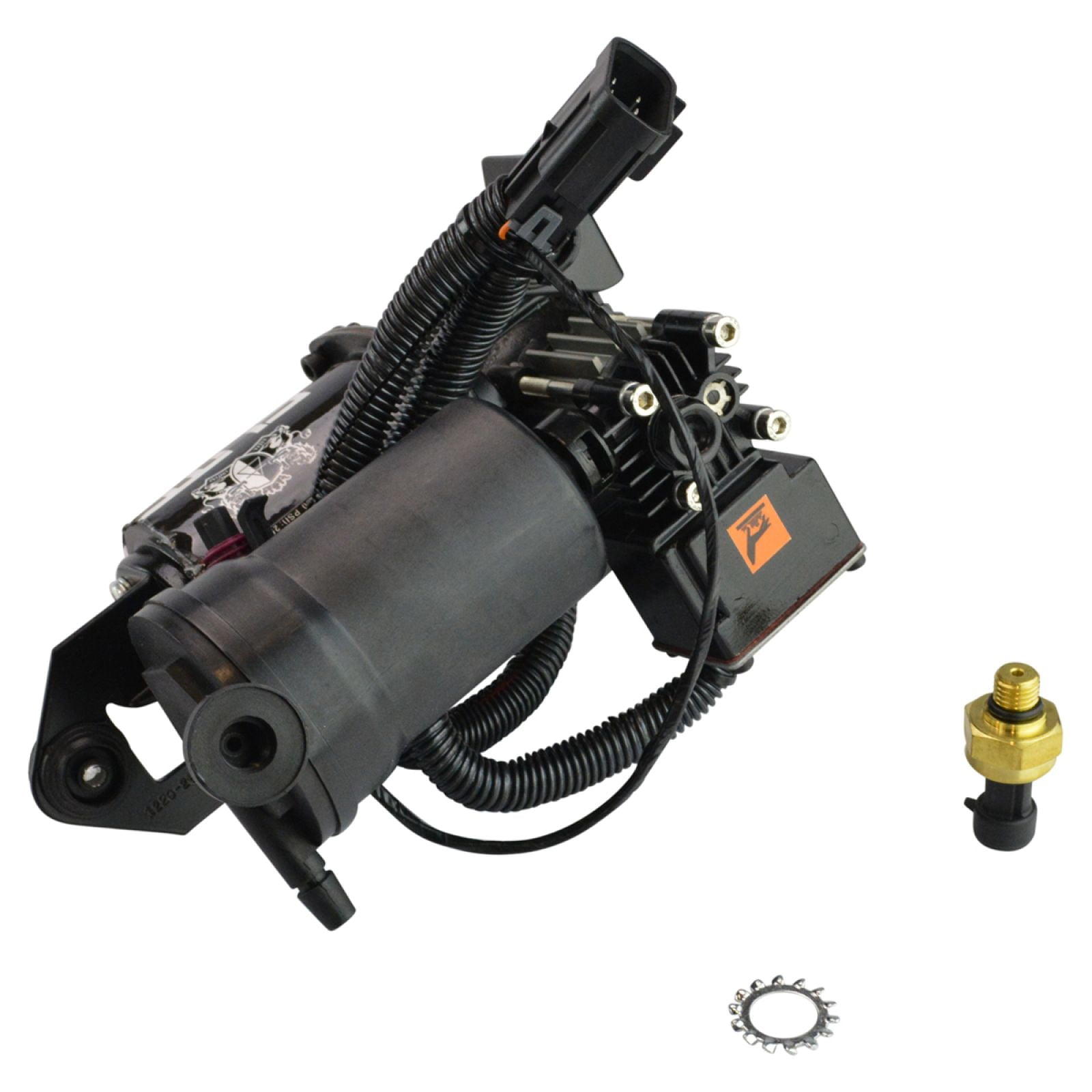 TRQ Air Ride Suspension Compressor Pump with Dryer for GM Truck SUV ...