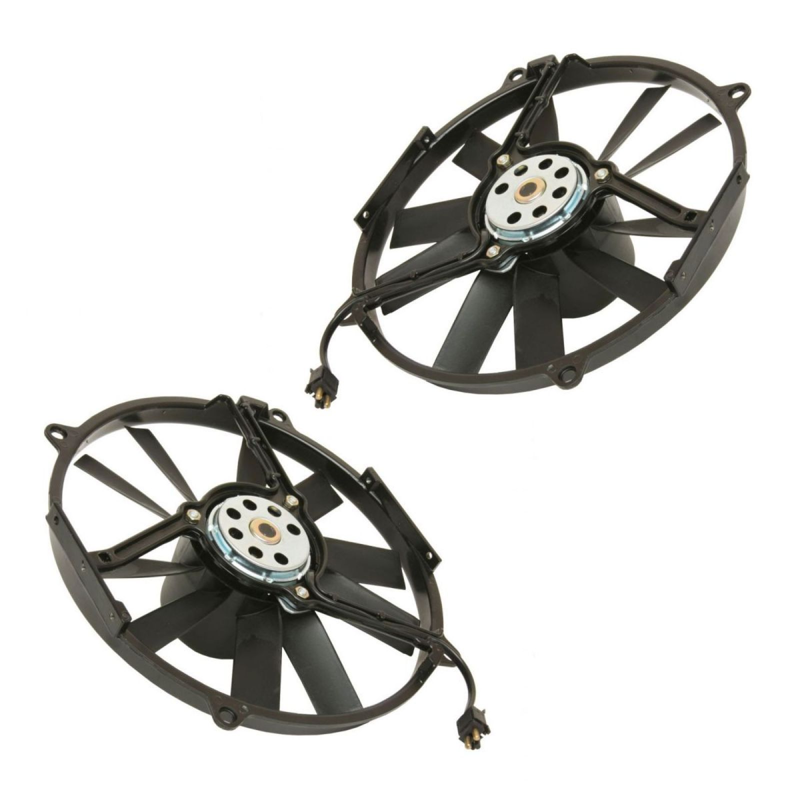 TRQ Auxiliary Radiator Fan Pair for Mercedes Benz MB 300 400 500 E ...