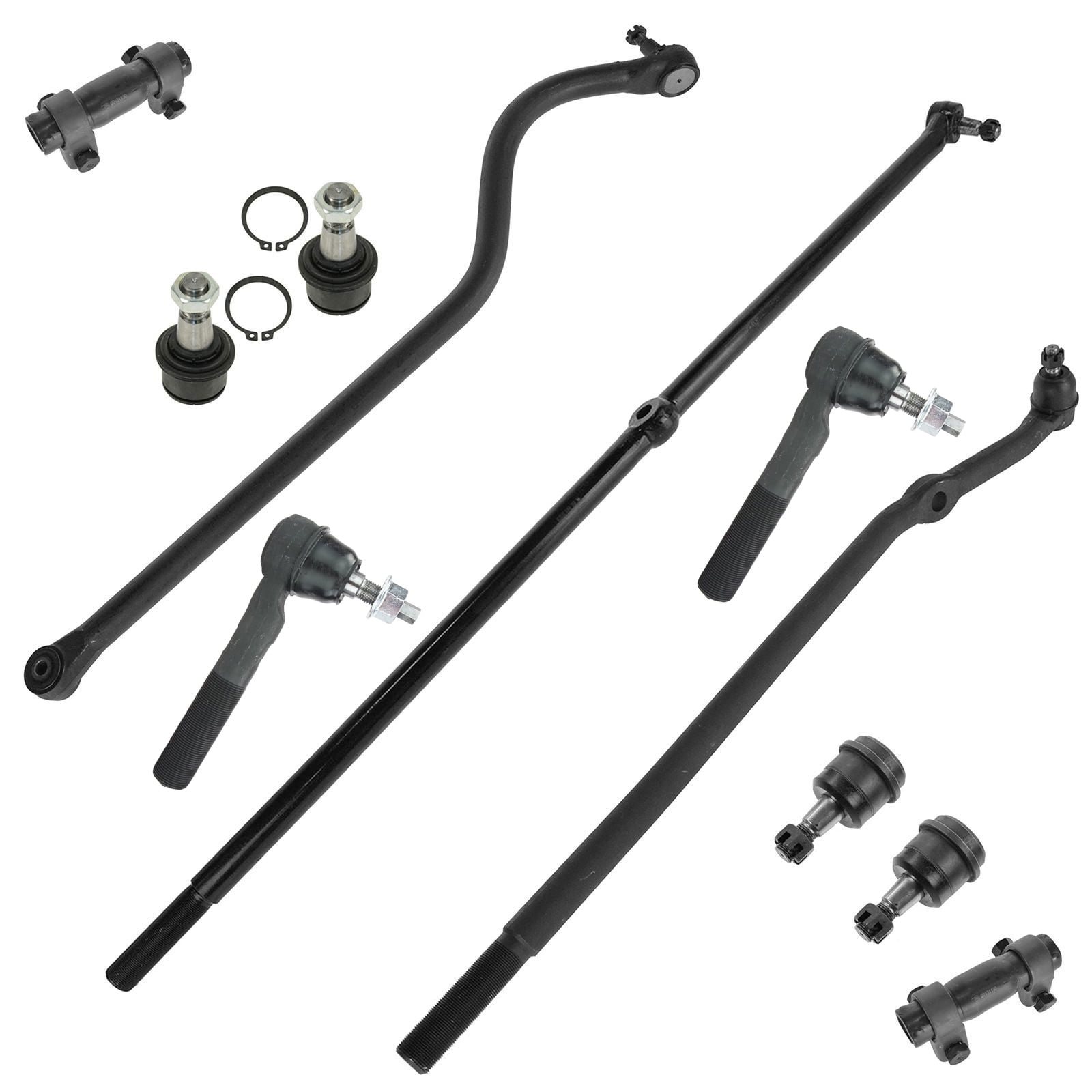TRQ Ball Joint Drag Link Tie Rod Steering Kit Set of 11 for 00-02 Ram ...