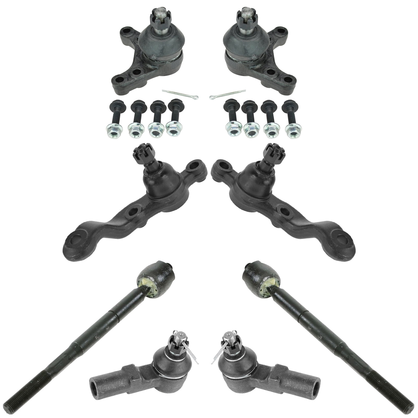 TRQ Ball Joint Upper Lower Tie Rod Inner Outer Kit Set for 95-04 Tacoma ...