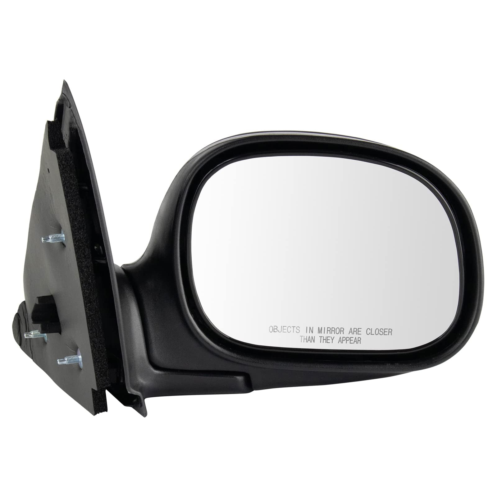 TRQ Black Folding Manual Side View Mirror Passenger RH for F150 F250 ...