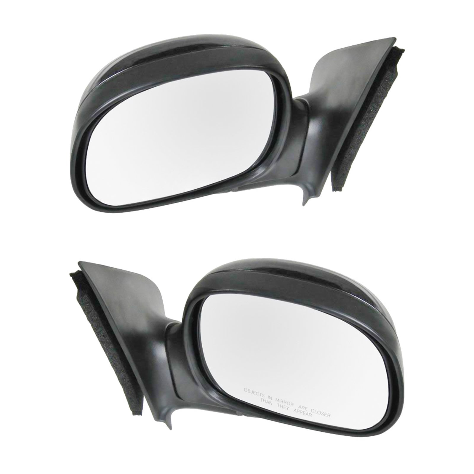 TRQ Black Manual Side Mirror Pair of 2 LH & RH for Ford F150 F250 ...