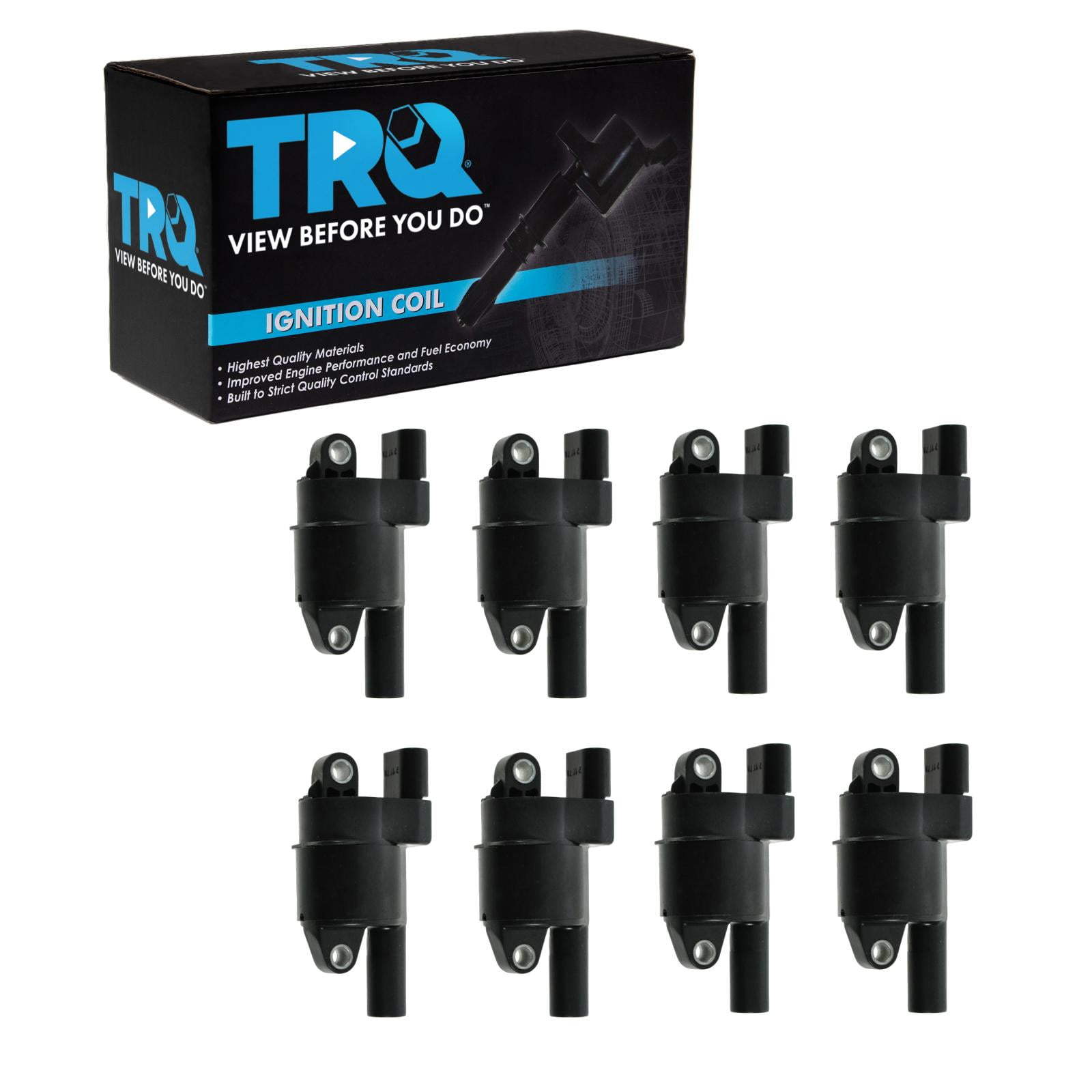 TRQ COP Ignition Coil Set of 8 for GM Chevy Silverado Pickup Truck SUV ...