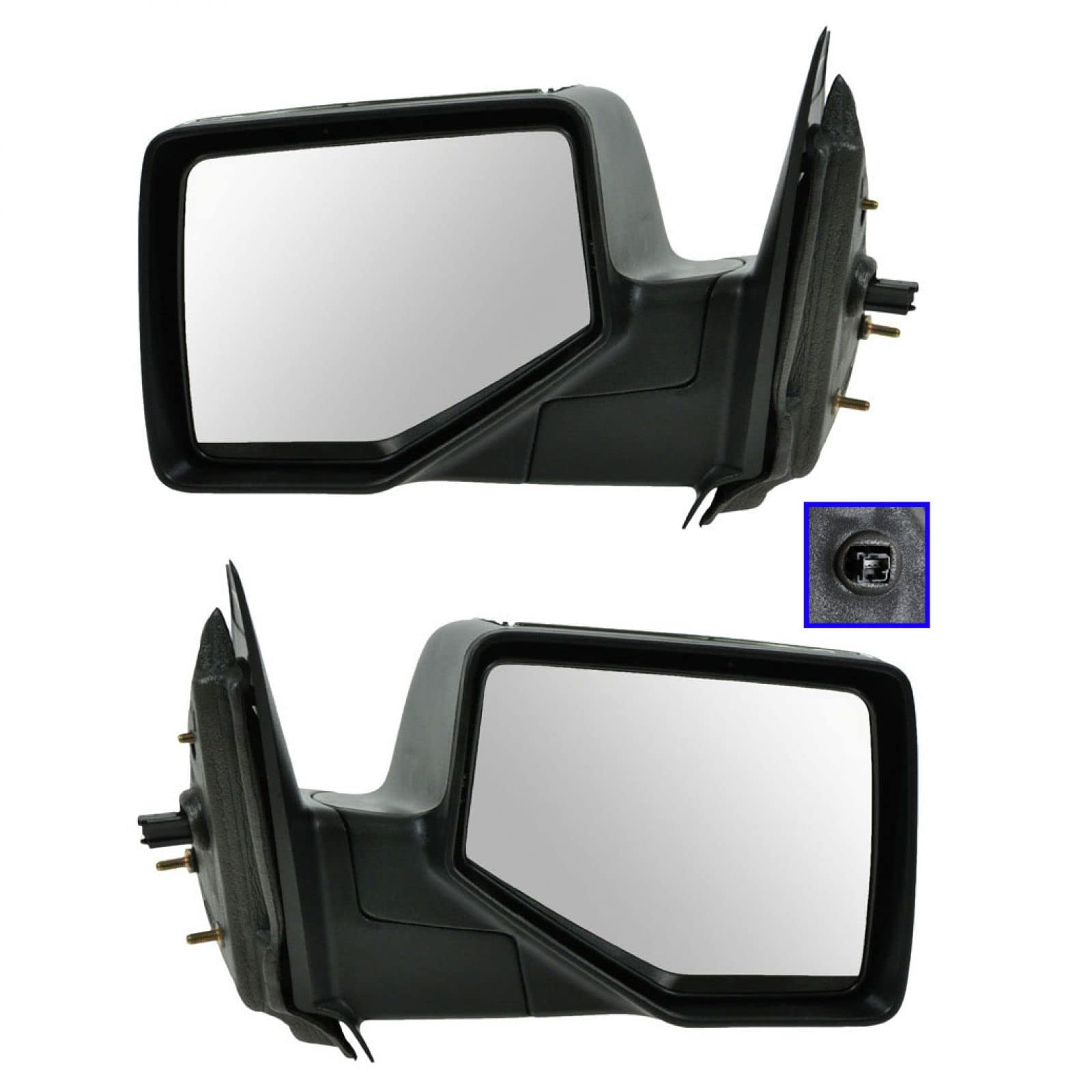 TRQ Chrome Back Folding Power Mirrors Set for 06-11 Ford Ranger Pickup ...