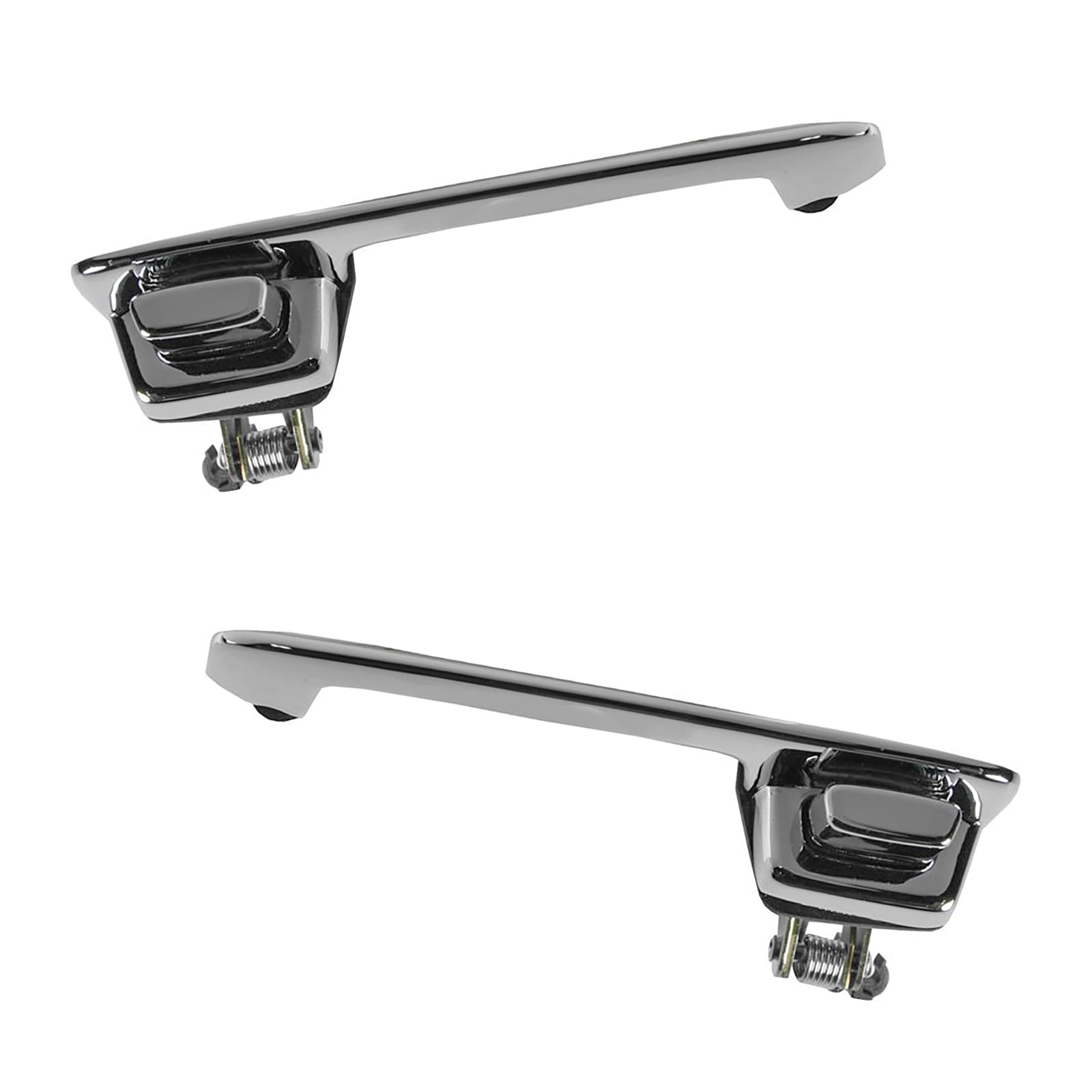 TRQ Chrome Exterior Outside Door Handle Pair Set for Dodge Van Truck ...