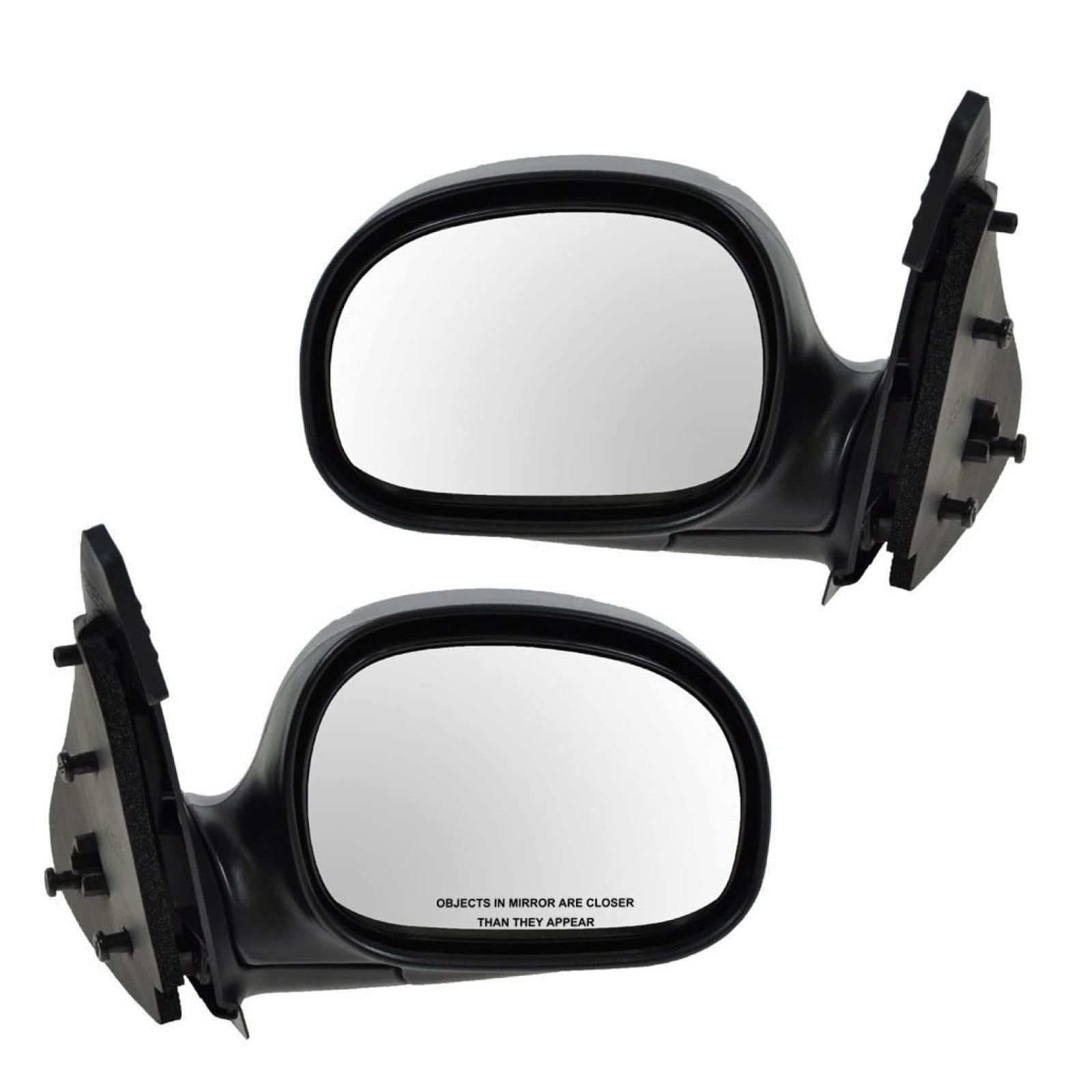 TRQ Chrome Folding Manual Side View Mirrors LH RH Pair Set for F150 ...