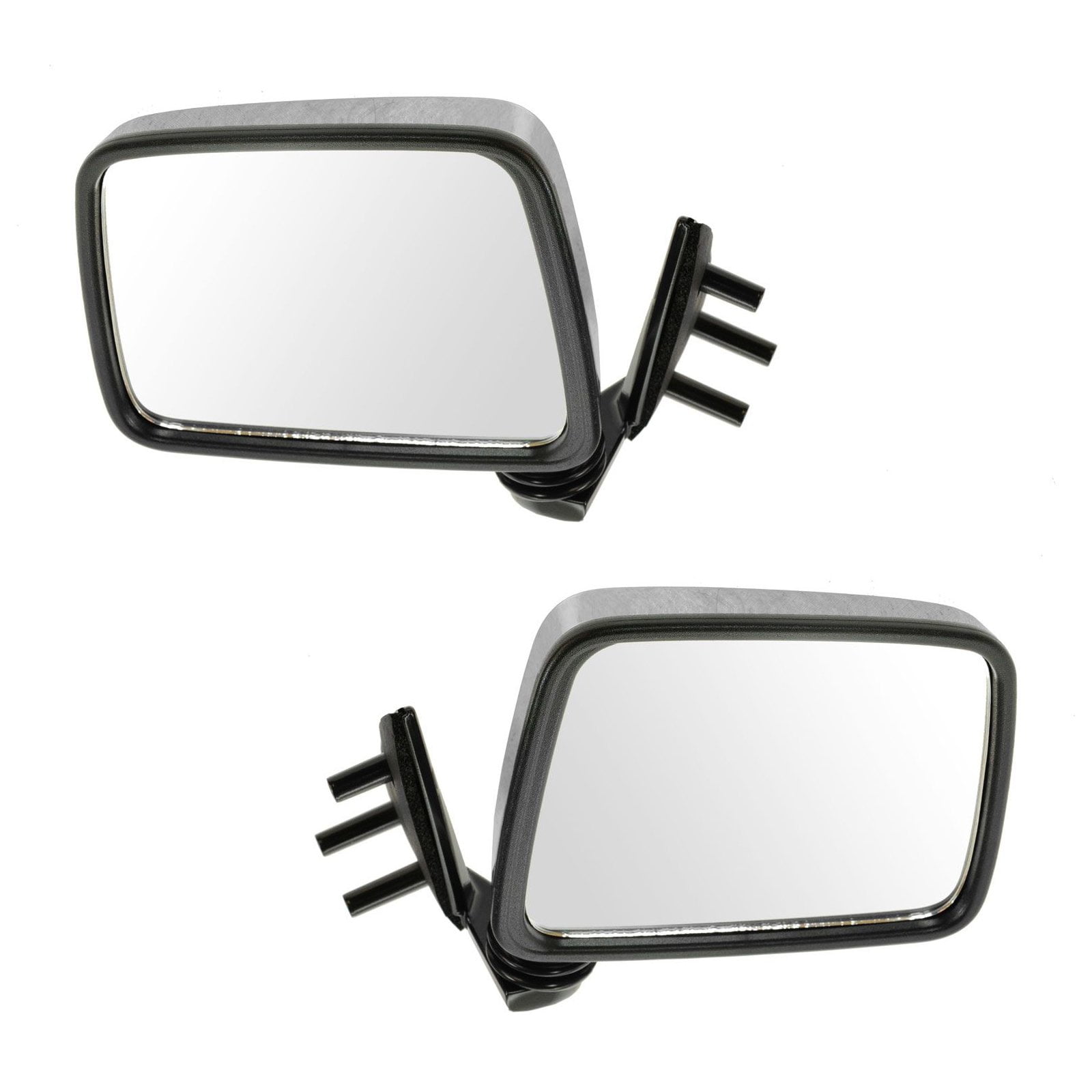 TRQ Chrome Manual Side View Mirrors Pair Set for Pathfinder D21 ...