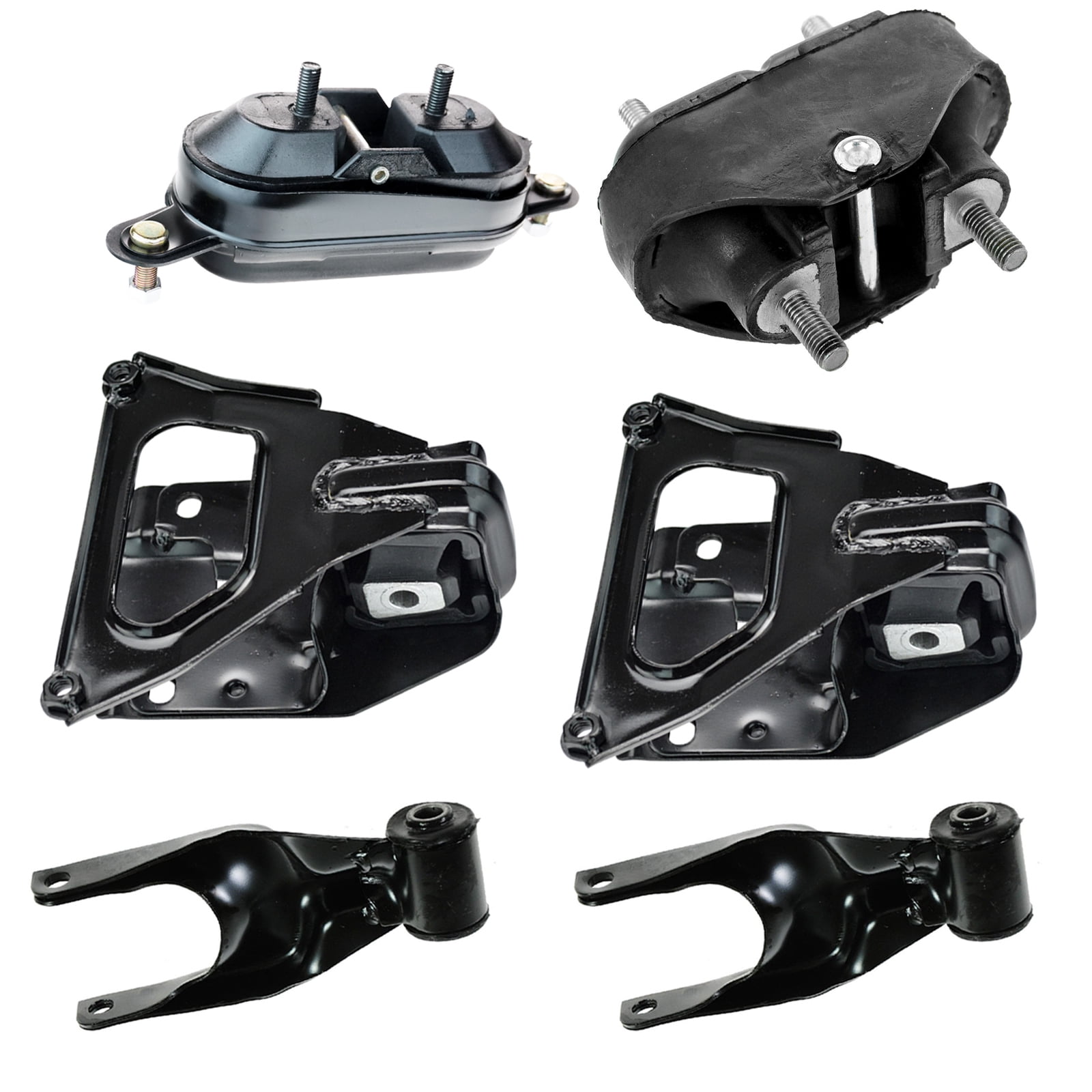 TRQ Complete Engine Transmission Torque Mount Set of 6 Kit for Grand ...