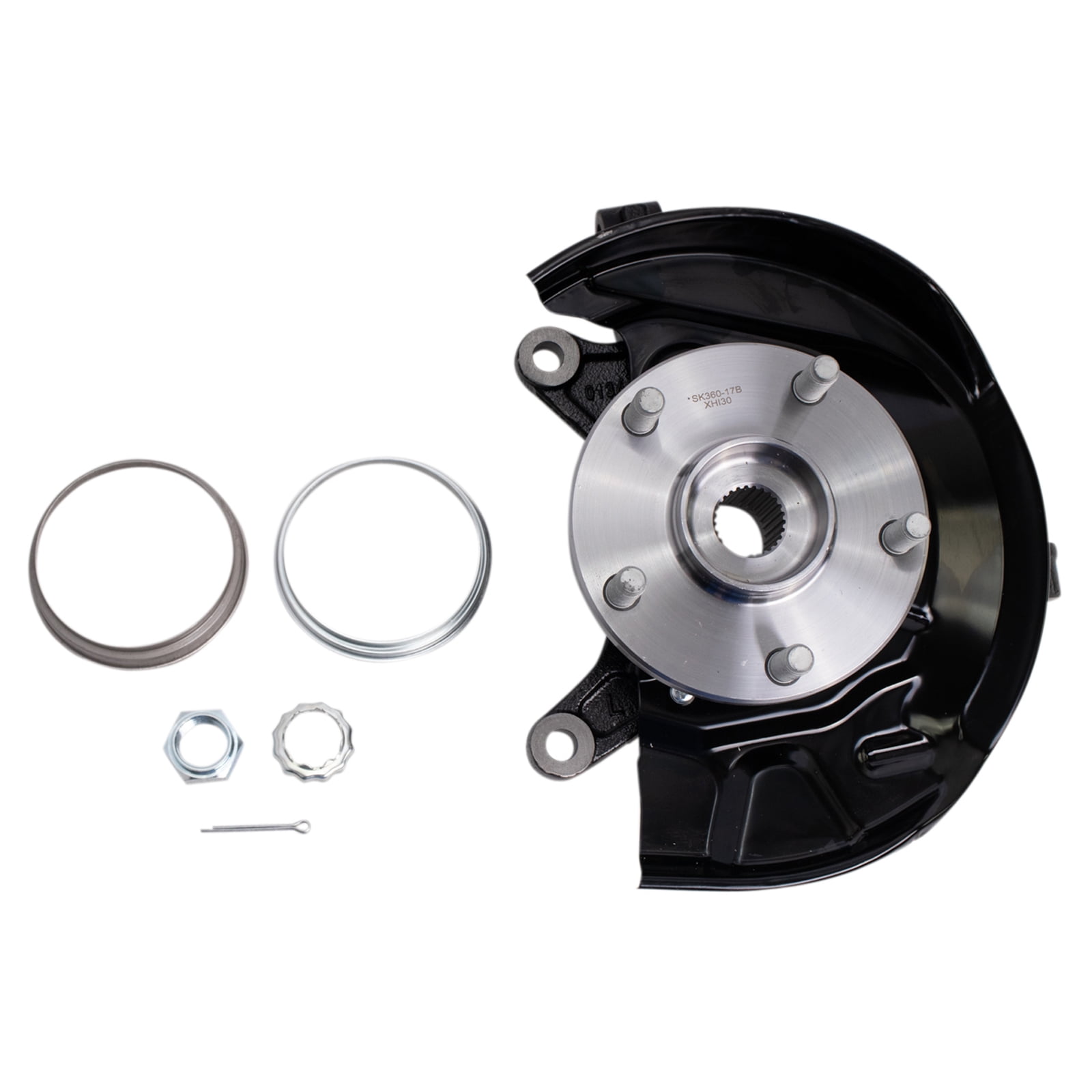 TRQ Complete Wheel Hub Bearing & Steering Knuckle Assembly LH for ...