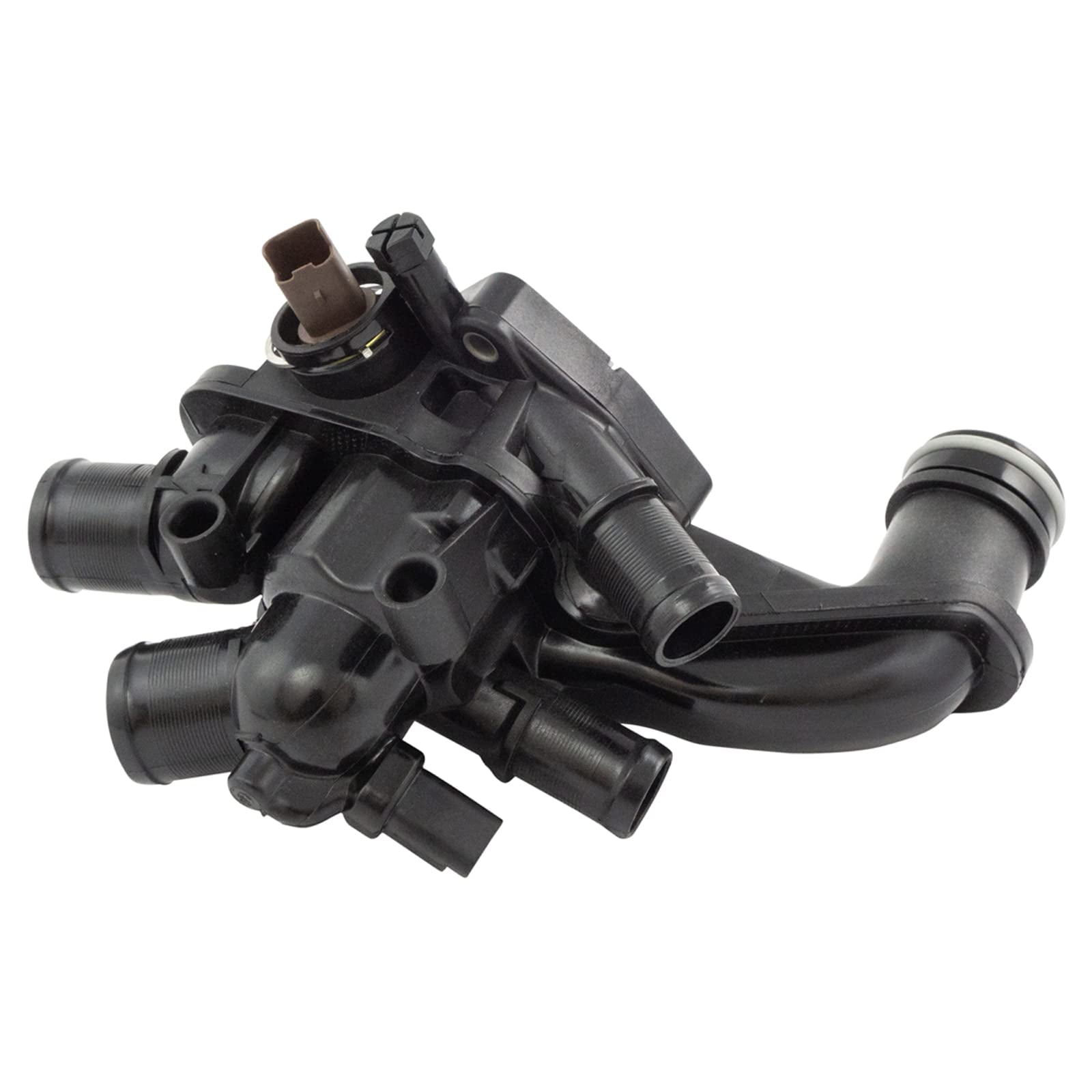 TRQ Coolant Thermostat & Housing Assembly w/ Temp Sensor & Gasket for ...