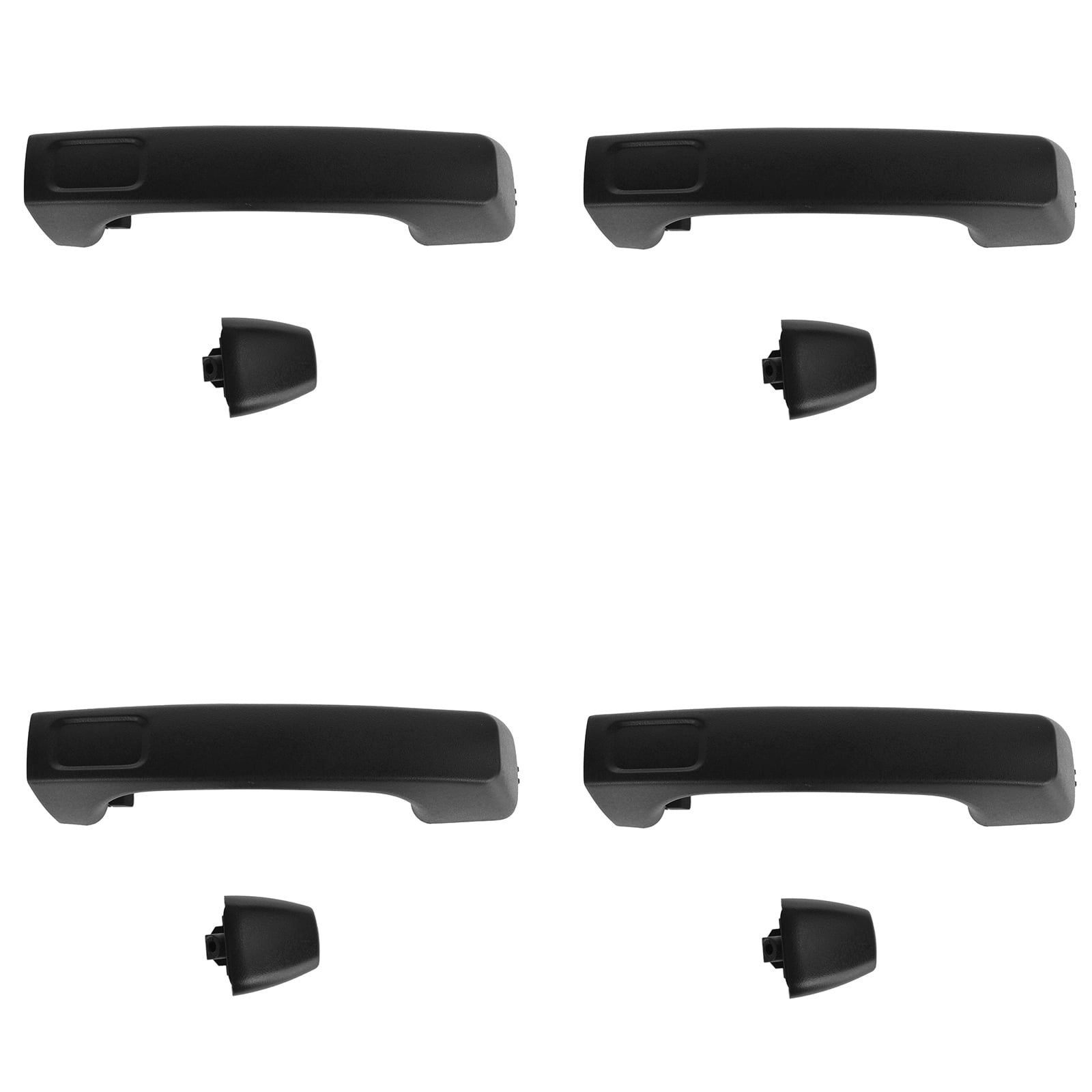 TRQ Door Handle Black Exterior Outside Front & Rear Set of 4 for Hummer ...