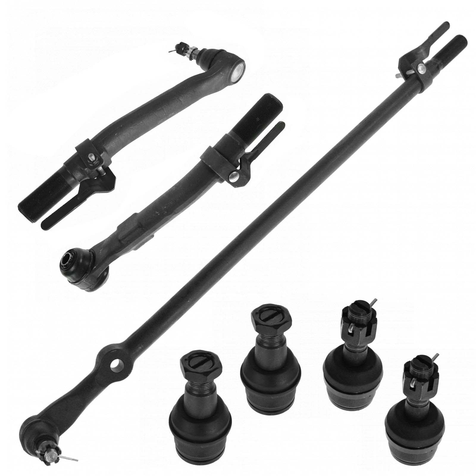 TRQ Drag Link Tie Rod Ends Ball Joints Kit Set 7pc for Ford F250 F350 ...