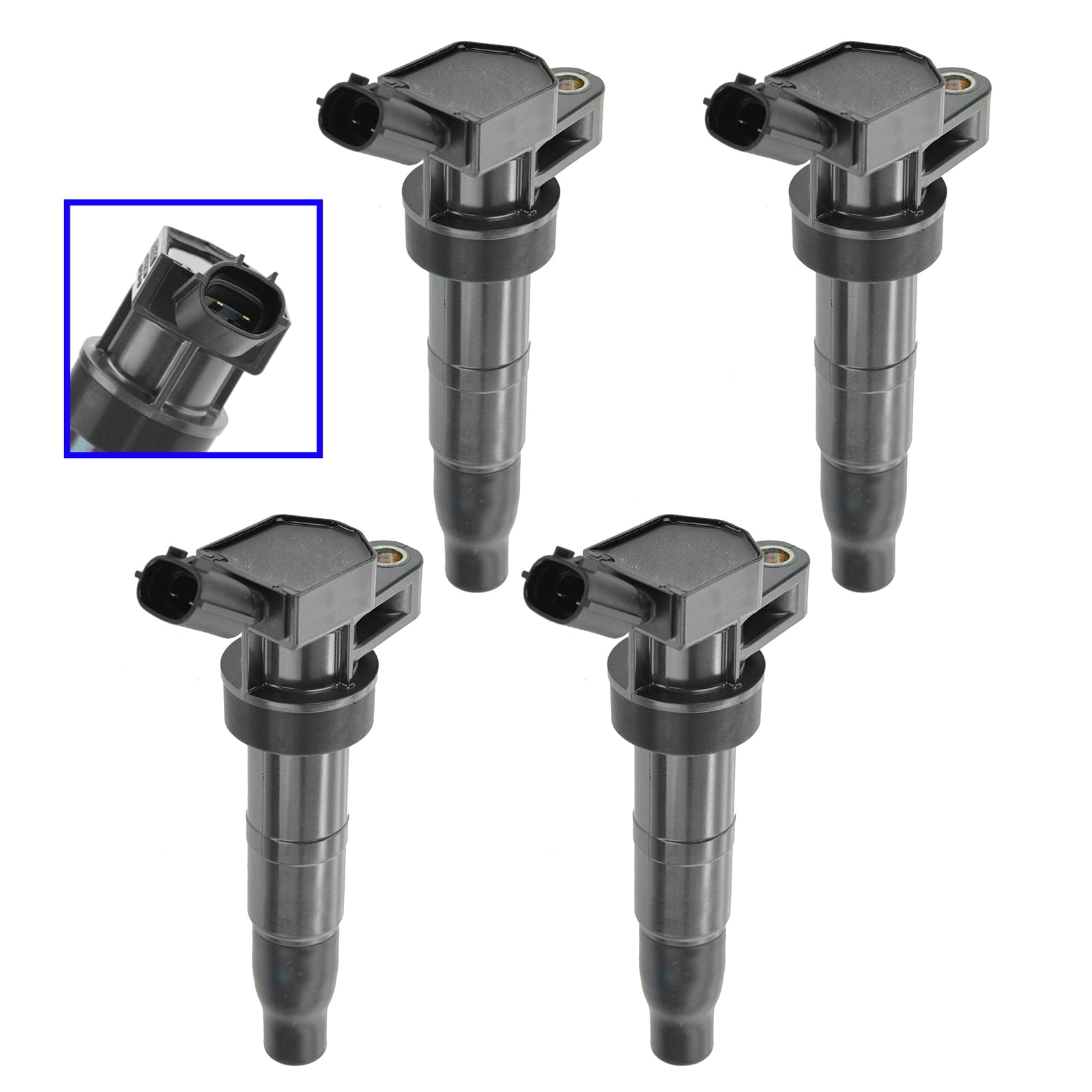 TRQ Engine Ignition Coil Set of 4 Kit For Genesis Sonata Santa Fe ...