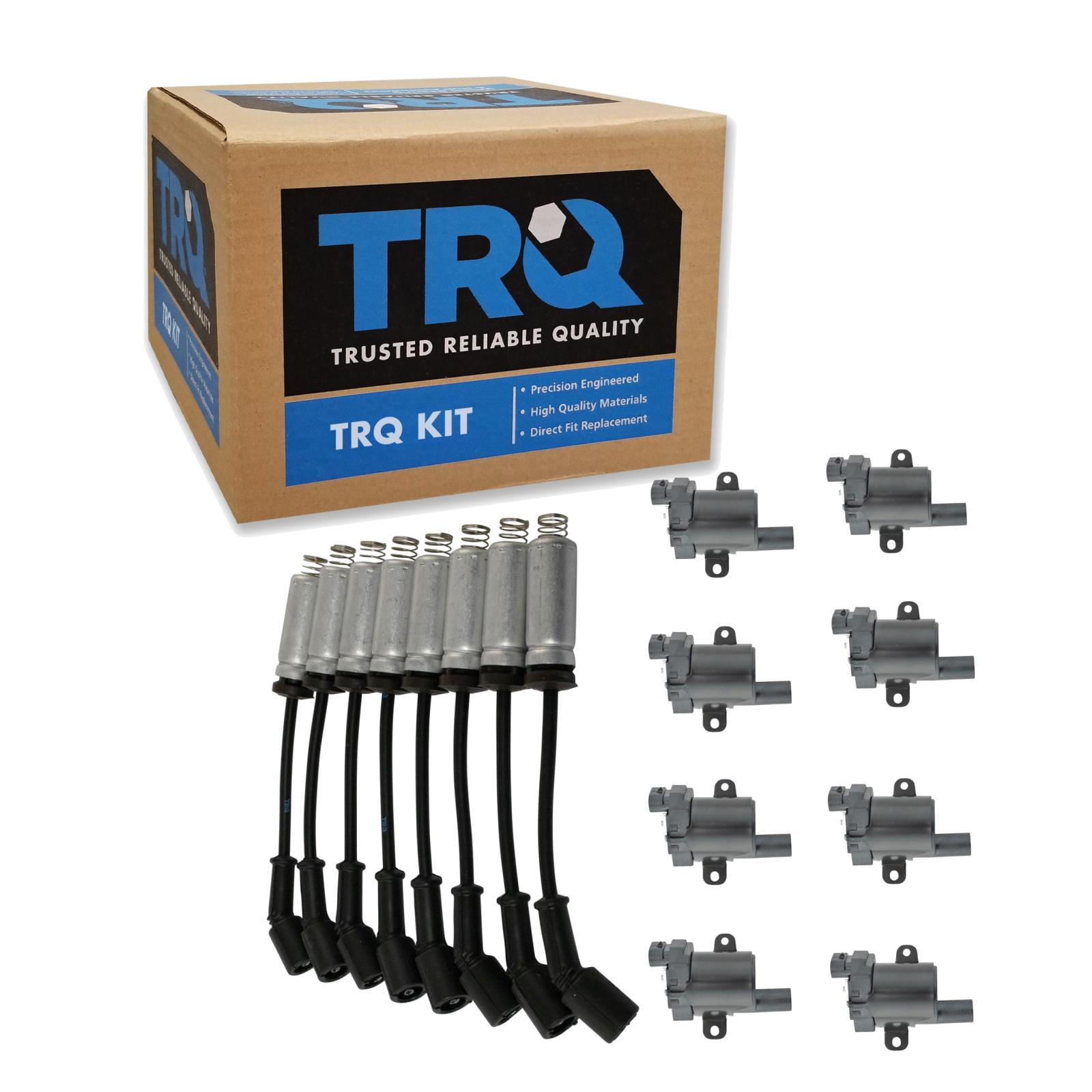 TRQ Engine Ignition Coil & Spark Plug Wire Kit for Chevy GMC Pickup ...