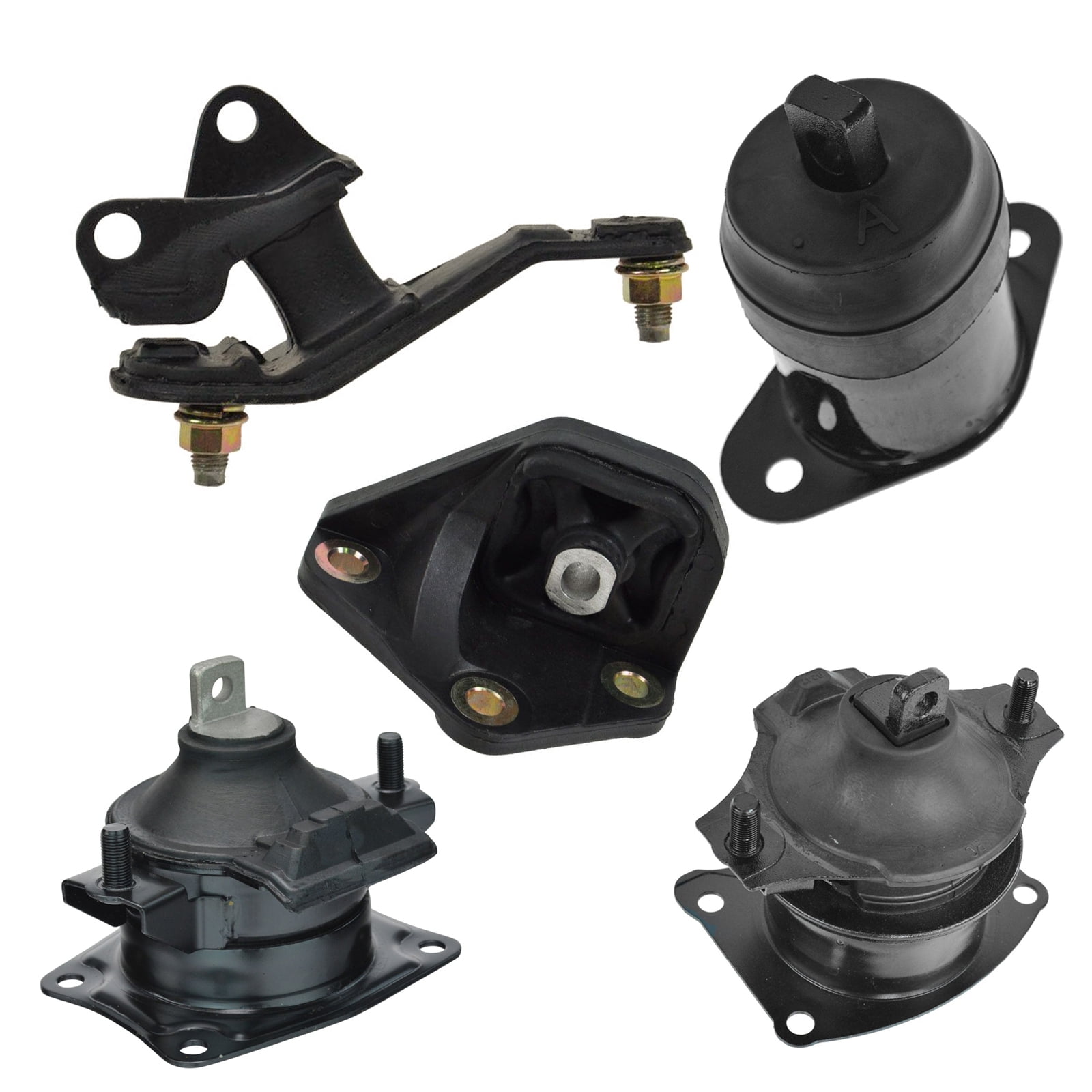 TRQ Engine & Transmission Mount Kit Set of 5 for Honda Accord 2.4L New ...
