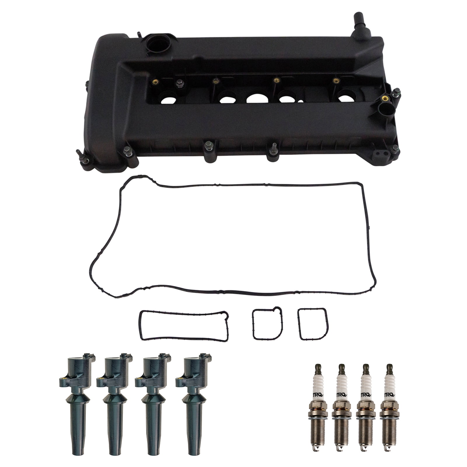 TRQ Engine Valve Cover Ignition Coil & Spark Plug Kit for Ford Escape ...