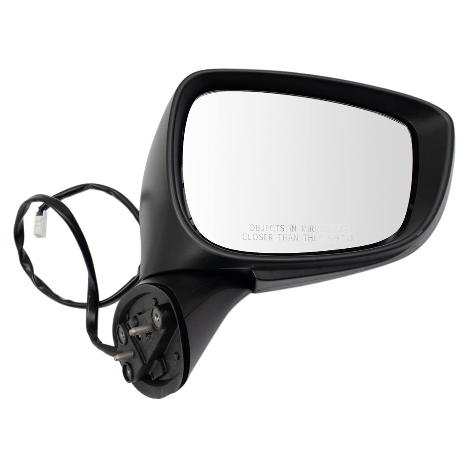 TRQ Exterior Mirror Assembly RH Side Power Blind Spot Turn Signal for ...