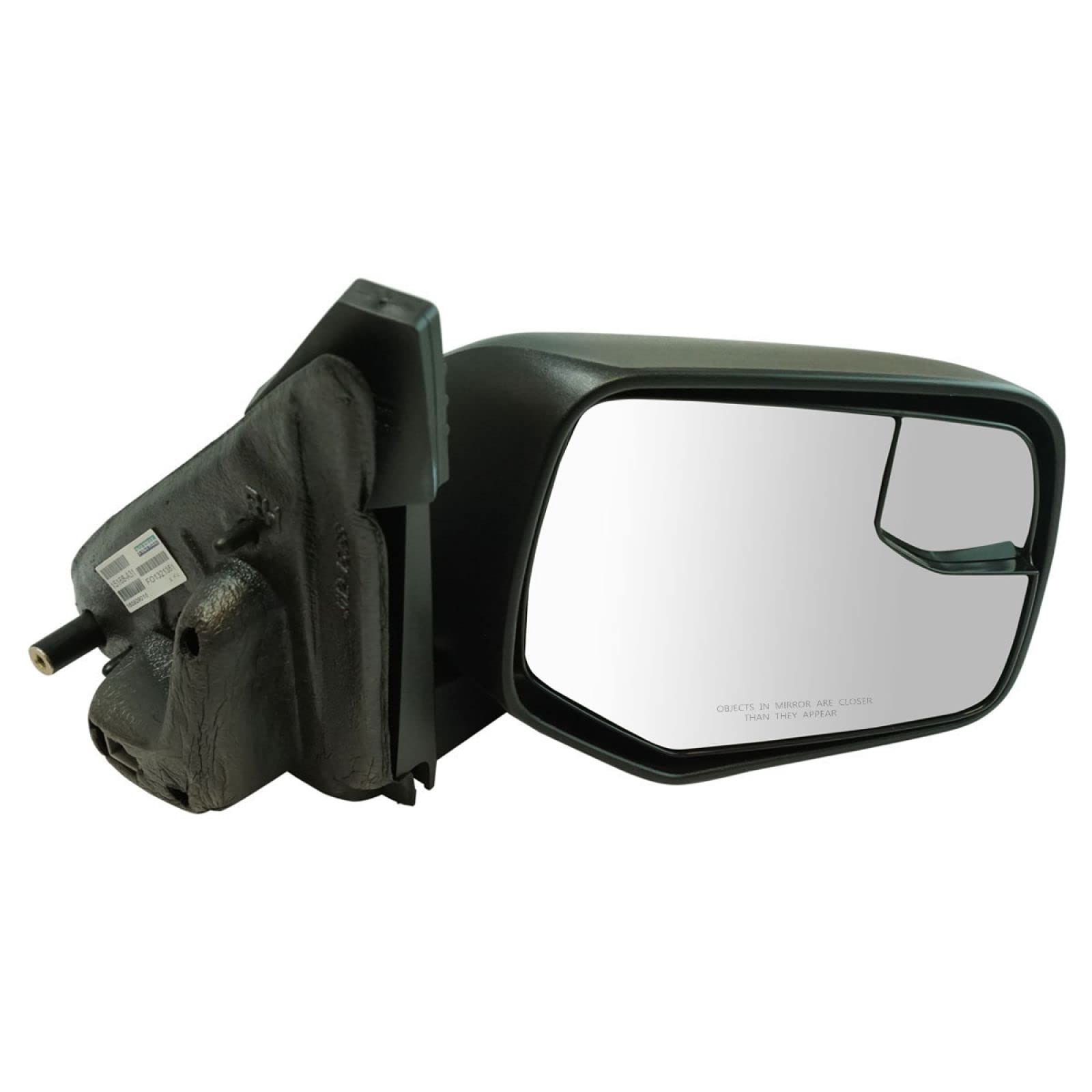 TRQ Exterior Mirror Black Textured Power w/ Spotter Glass RH for Ford ...