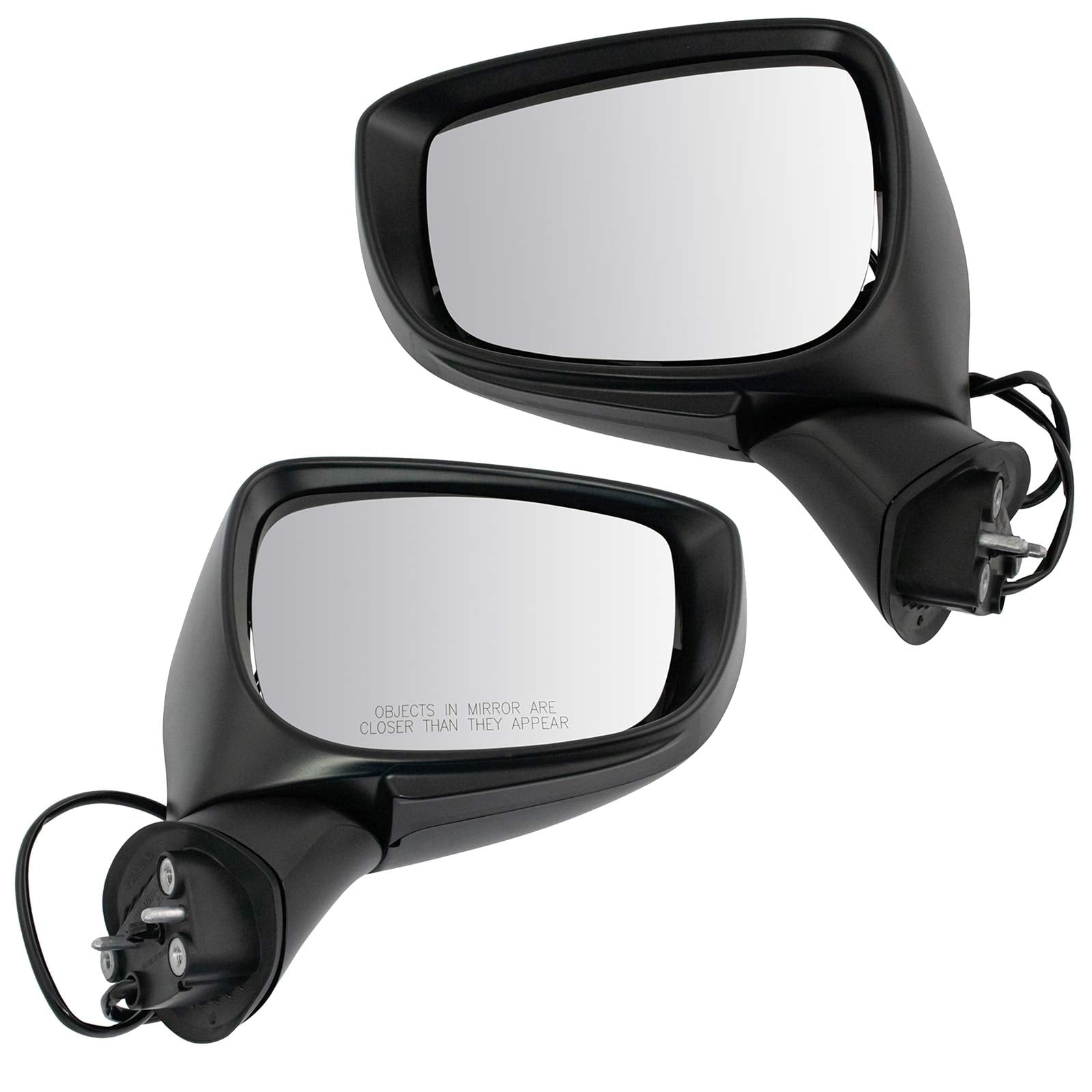 TRQ Exterior Mirror Pair Power LH Driver & RH Passenger Sides for Mazda ...