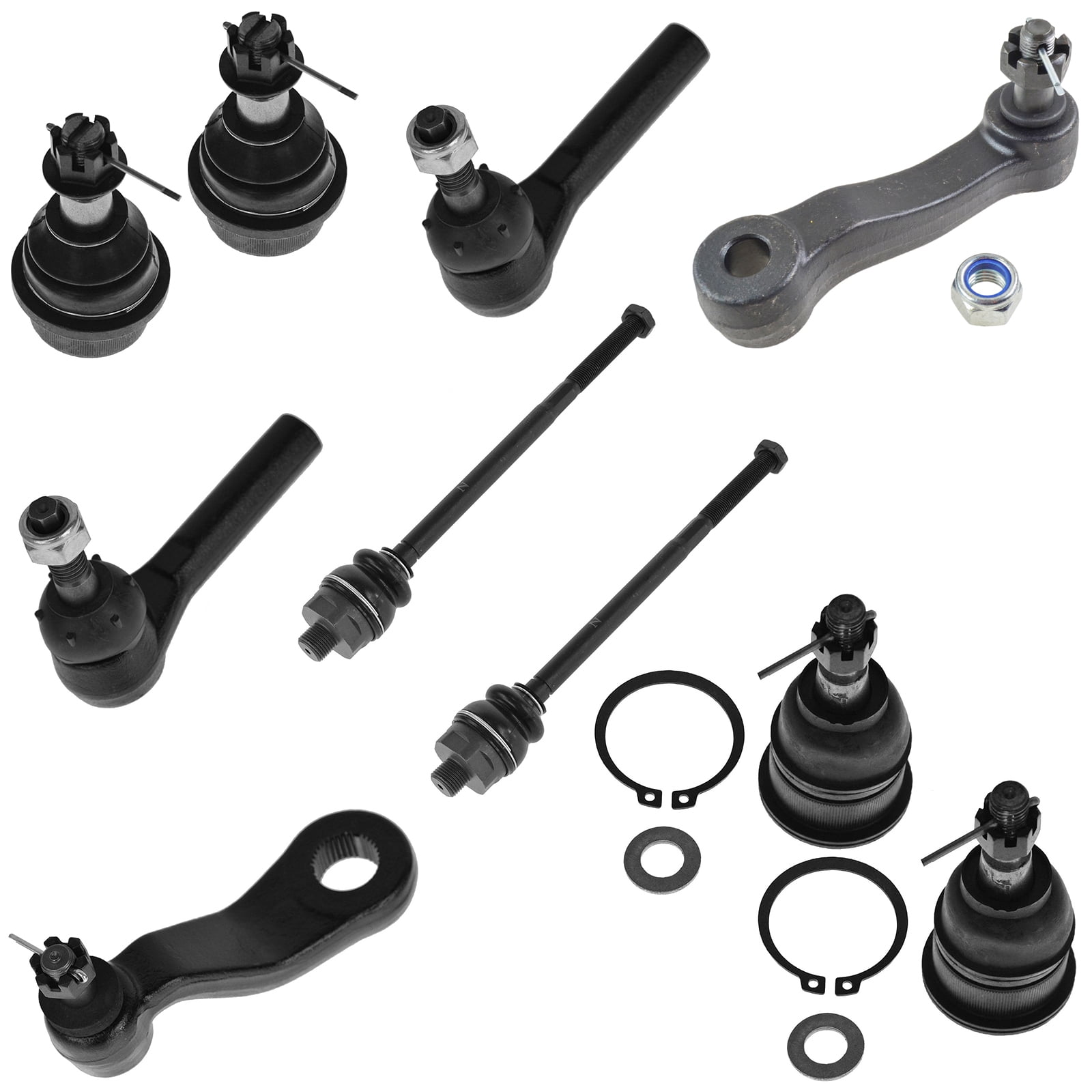 TRQ For Silverado 2500 HD Tie Rods Ball Joints 10pc Steering Suspension ...