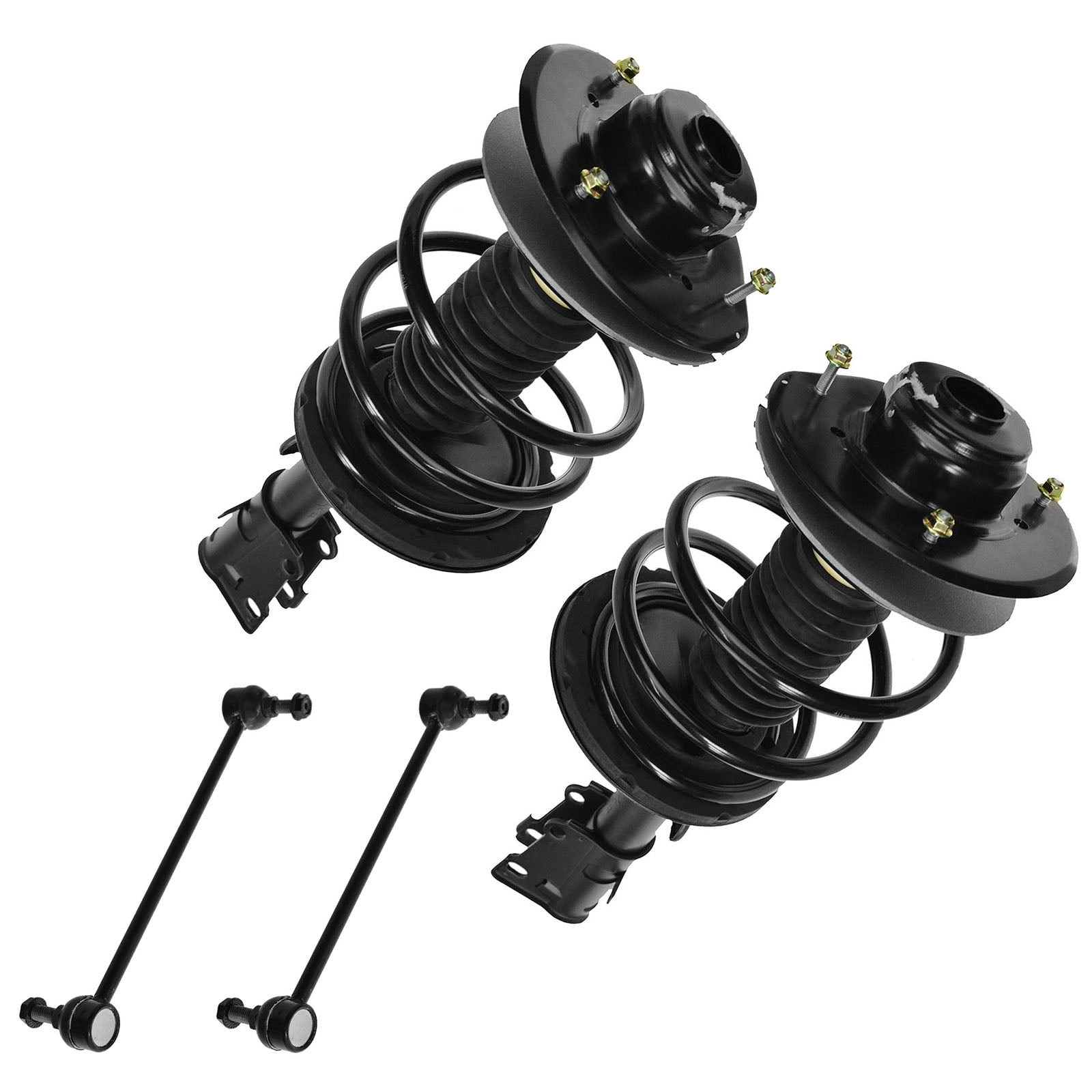 TRQ Front 4 Piece Suspension Kit Strut & Spring Assemblies & Sway Bar ...