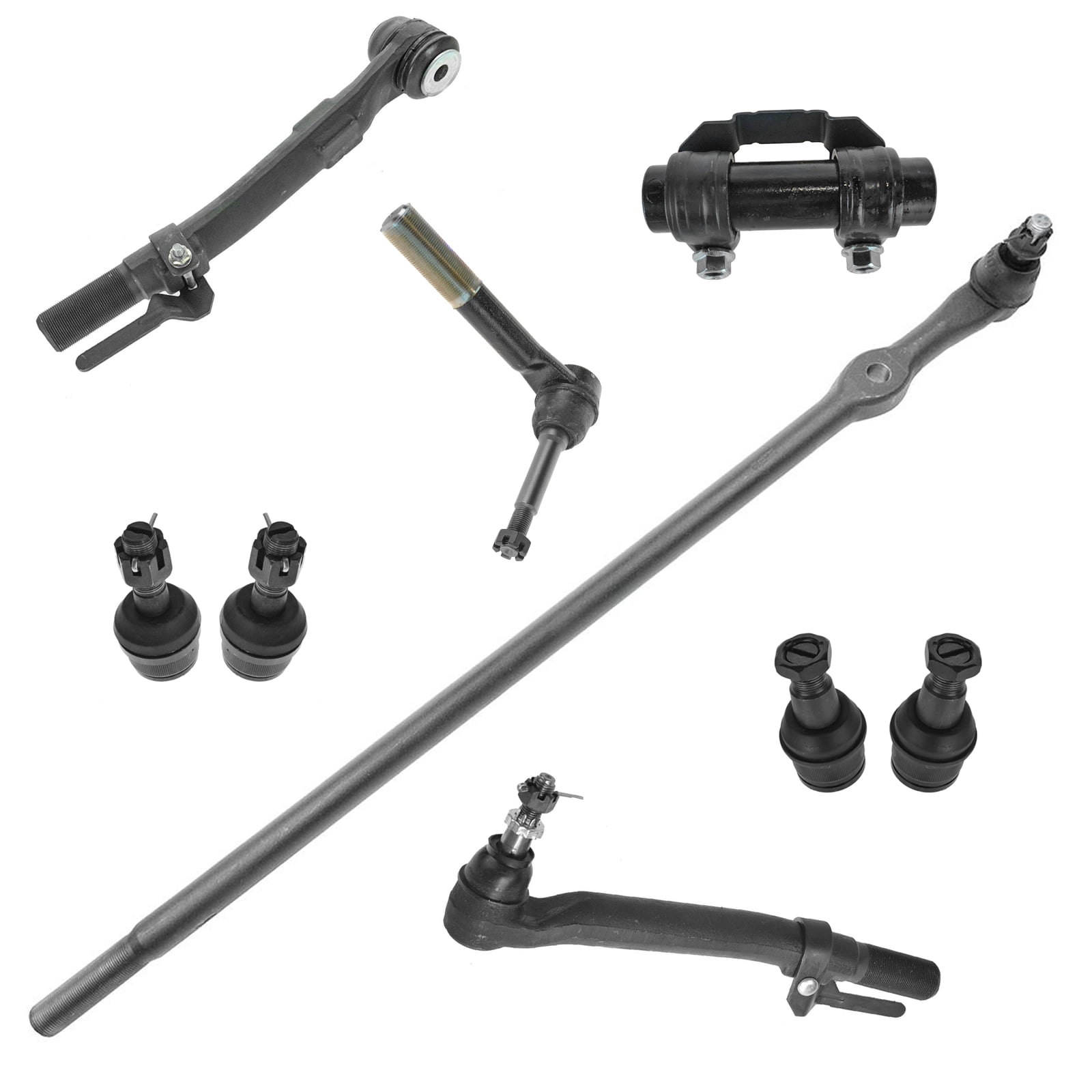TRQ Front Ball Joint Tie Rod Drag Link Steering Suspension Kit 9pc for ...