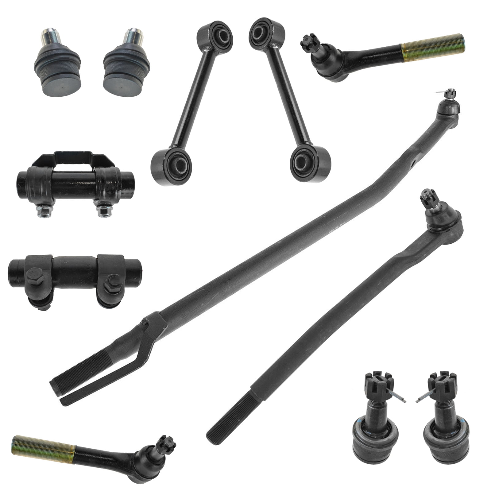 TRQ Front Ball Joint Tie Rod End Sway Bar Link Steering Suspension Kit ...
