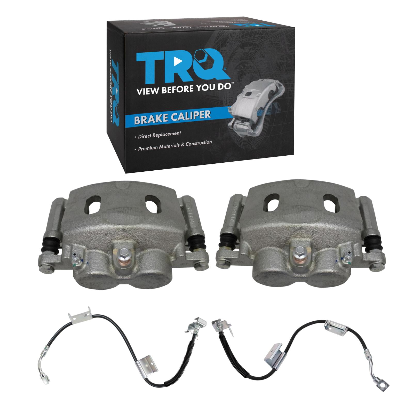 TRQ Front Brake Caliper Set Brake Hose Compatible with 2005 Chevrolet ...