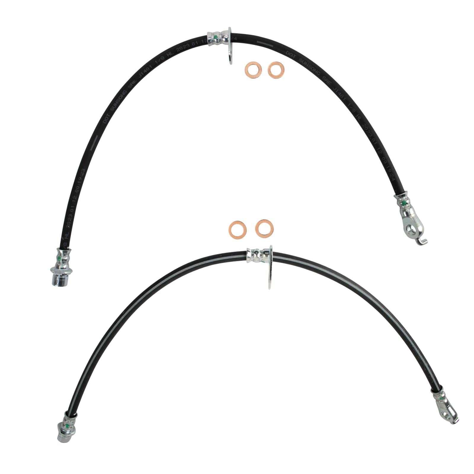 TRQ Front Brake Hose Fits 2003-2008 Toyota Corolla 2004-2009 Prius ...