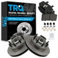 TRQ Front Brake Pad & Rotor Kit Brake Pads Brake Rotor Semi-Metallic ...
