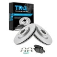 TRQ Front Brake Pad & Rotor Kit Brake Pads Brake Rotor Semi-Metallic ...